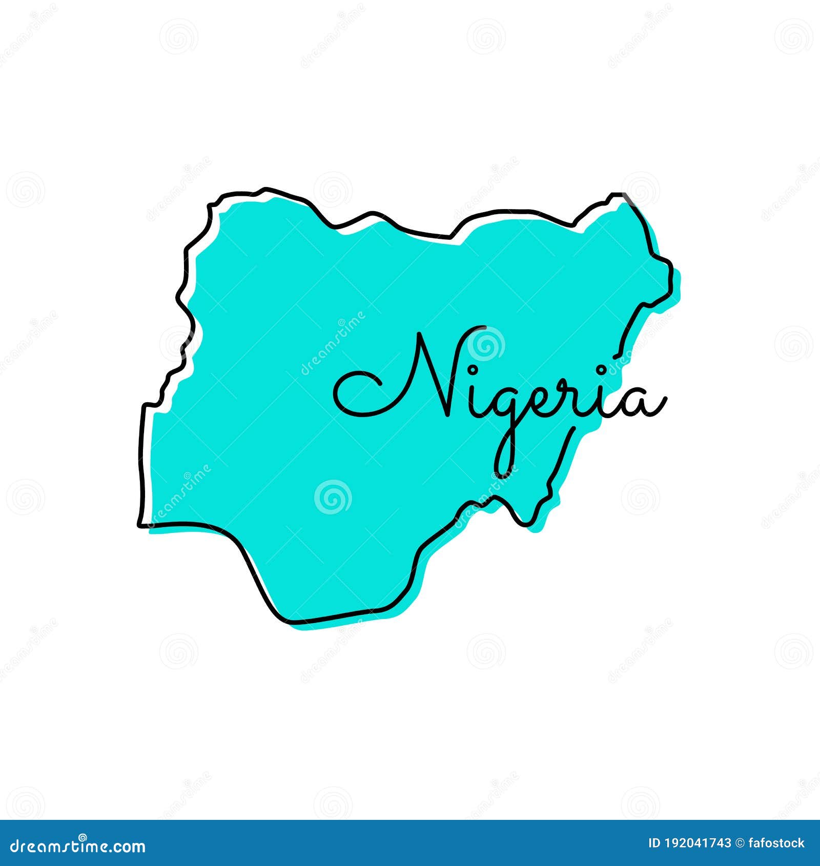Map of Nigeria Vector Design Template. Stock Vector - Illustration of ...