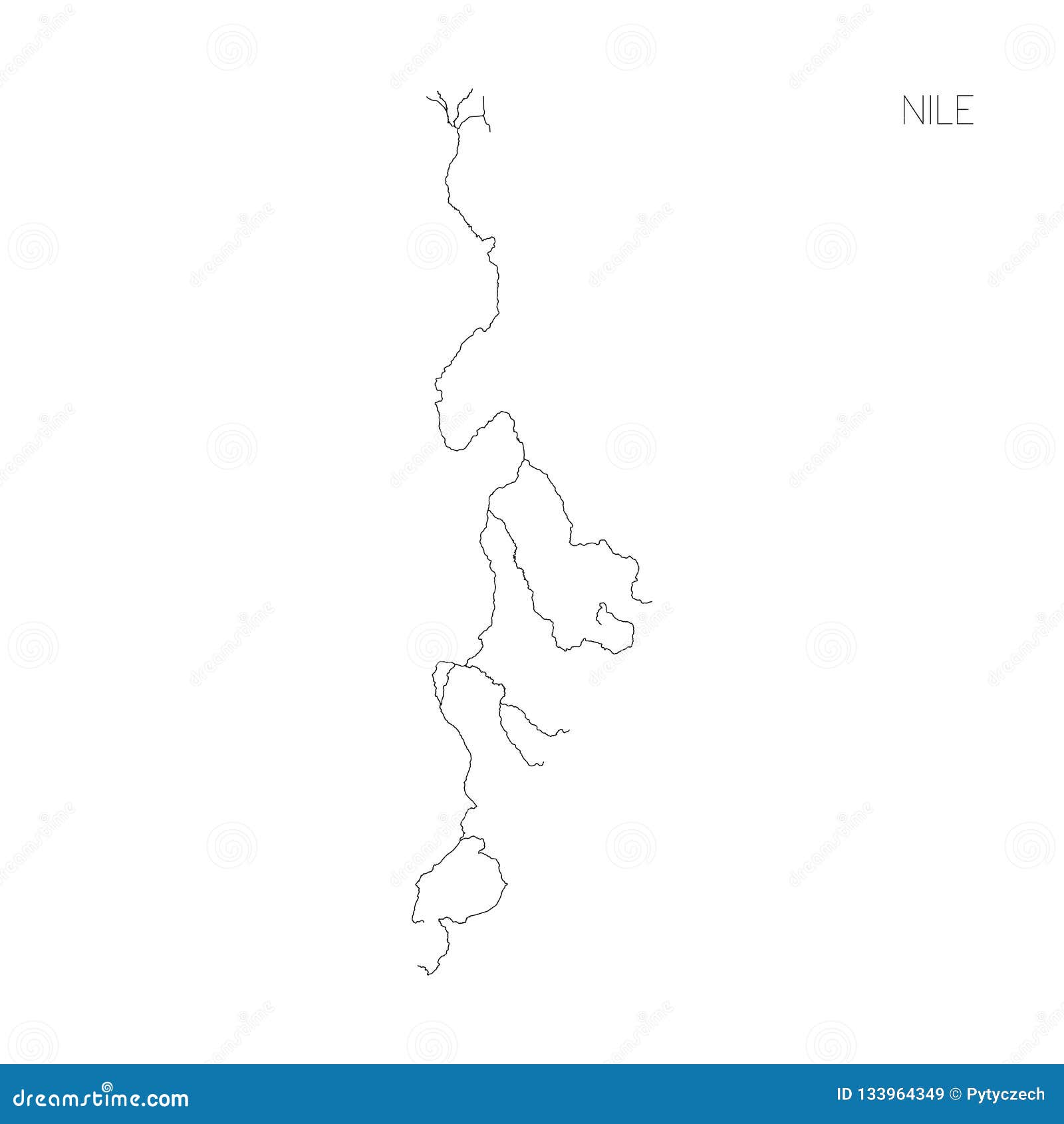 Simple River Nile Map