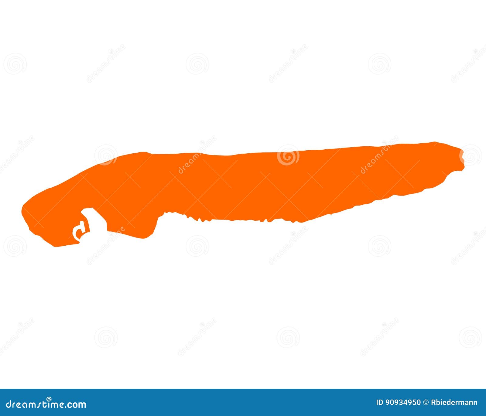 Map of Norderney stock vector. Illustration of norderney - 90934950