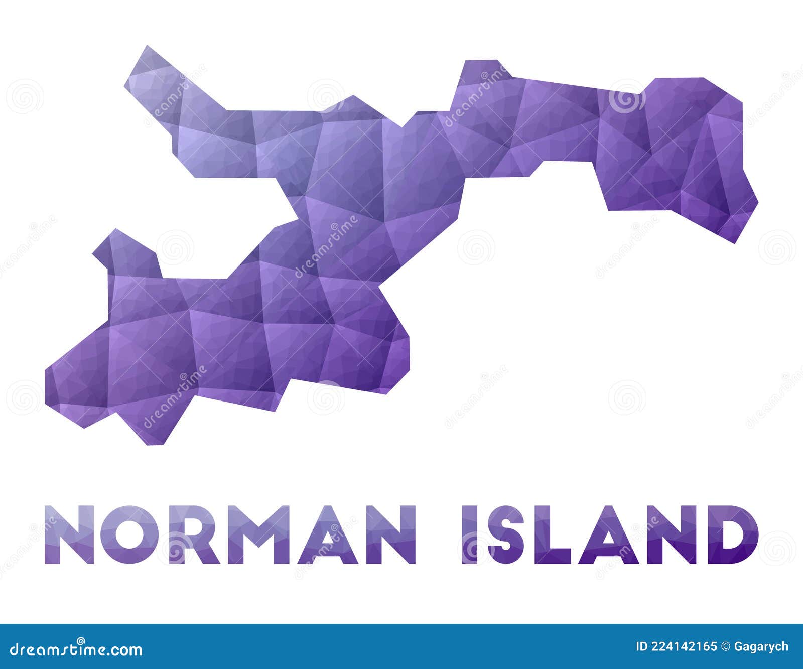 Map of Norman Island. stock vector. Illustration of british - 224142165