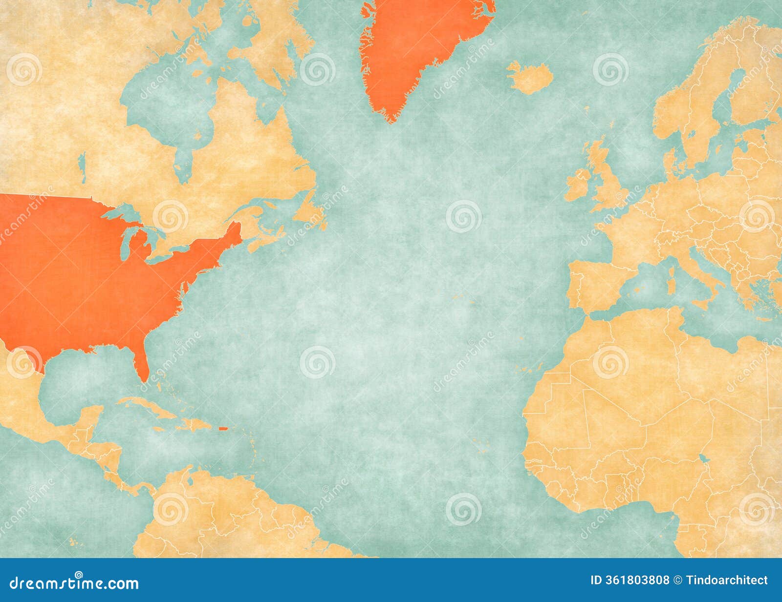 Map Of North Atlantic Ocean Currents, With Gulf Stream And Other ... Map Of North Atlantic Ocean Currents, With Gulf Stream And Other ...