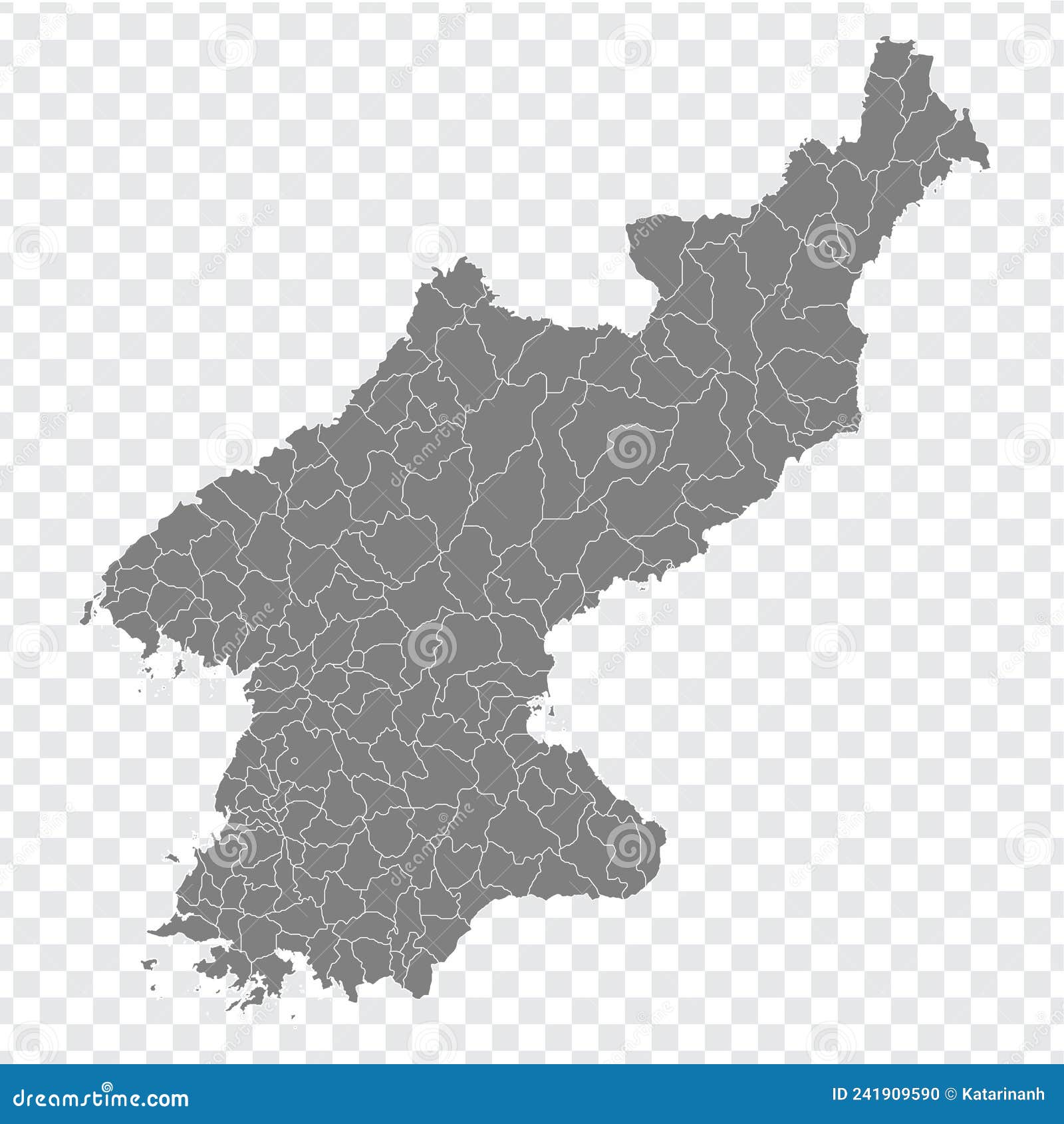 Blank Map North Korea. Second-level Administrative Divisions Of North ... Blank Map North Korea. Second-level Administrative Divisions Of North ...