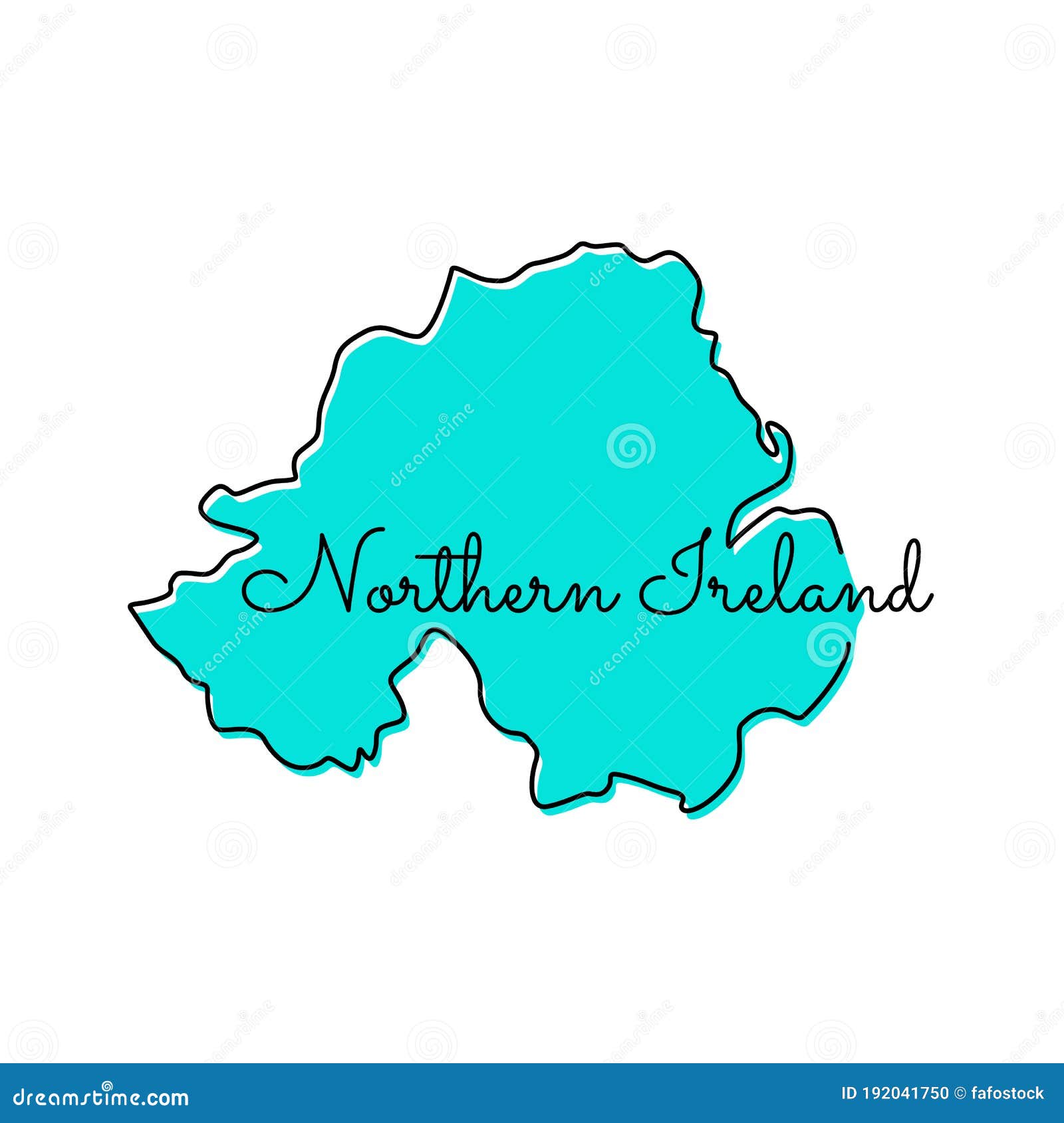 Map of Northern Ireland Vector Design Template. Stock Vector ...