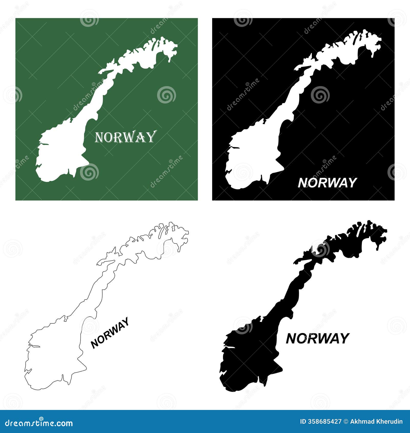 Map of norway logo design stock vector. Illustration of isolated ...