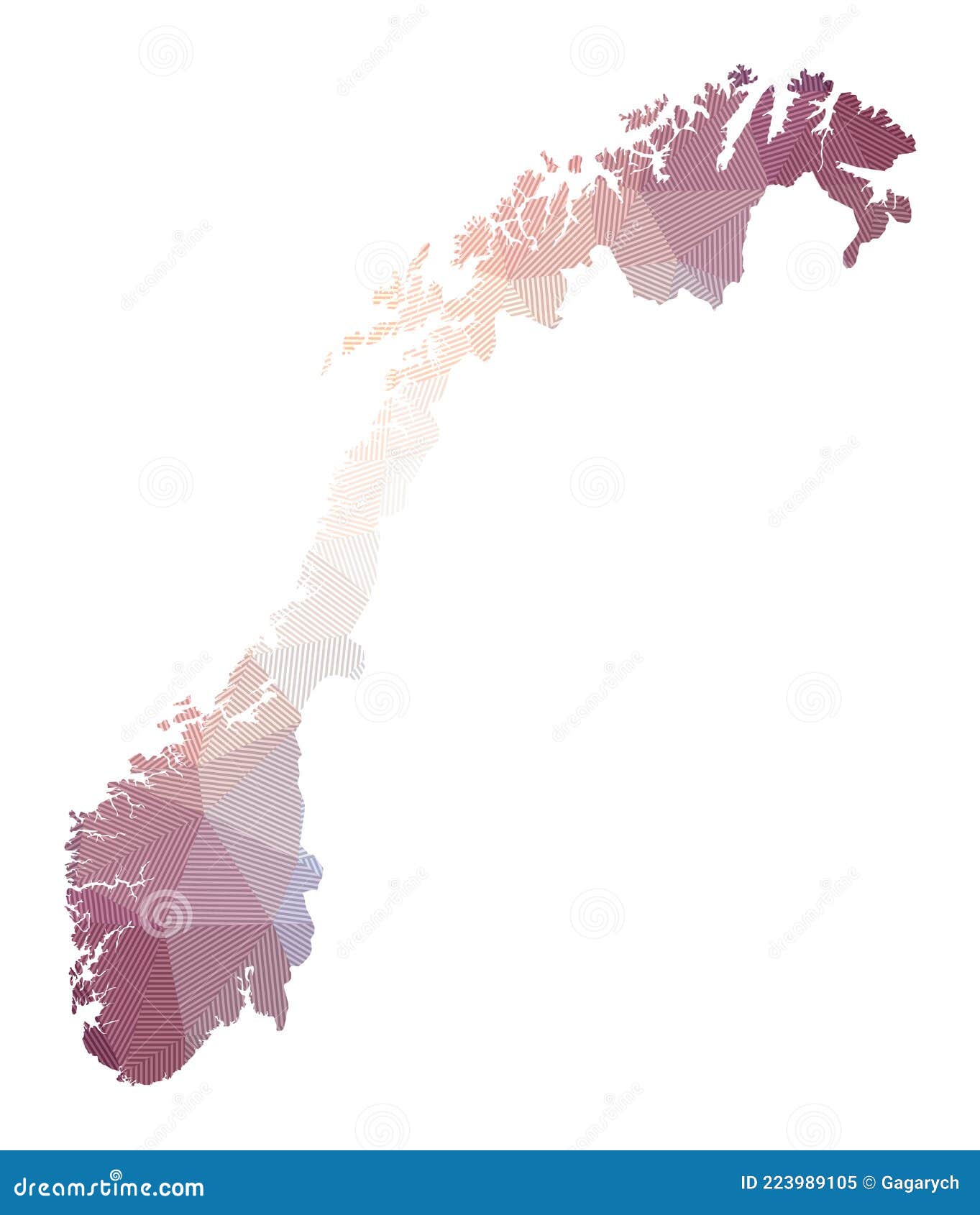 Map of Norway. stock vector. Illustration of card, design - 223989105