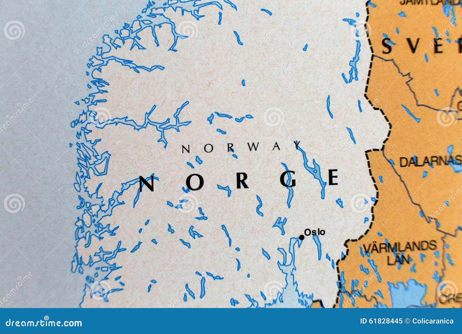 Map of Norway stock image. Image of europe, continent - 61828445