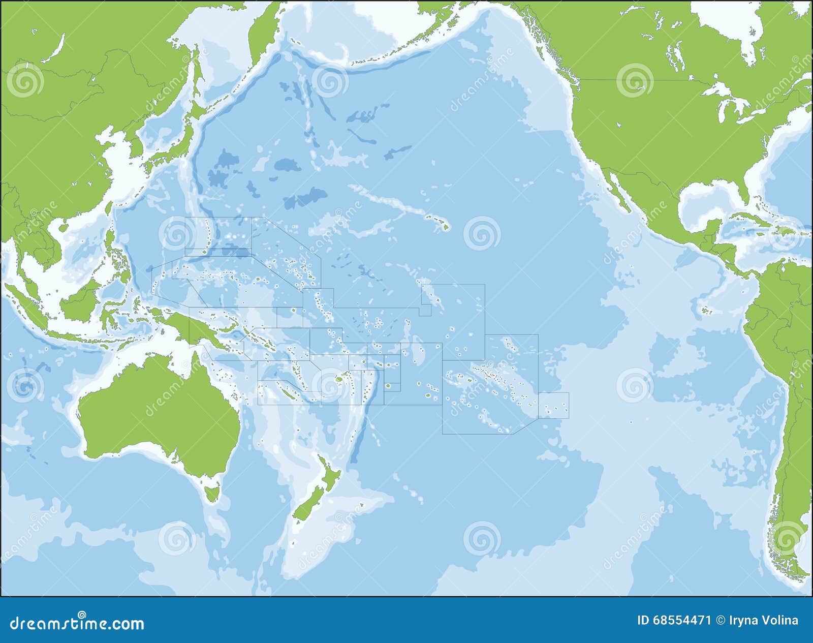 Pacific Centred World Colored Map Cartoon Vector | CartoonDealer.com ... Pacific Centred World Colored Map Cartoon Vector | CartoonDealer.com ...