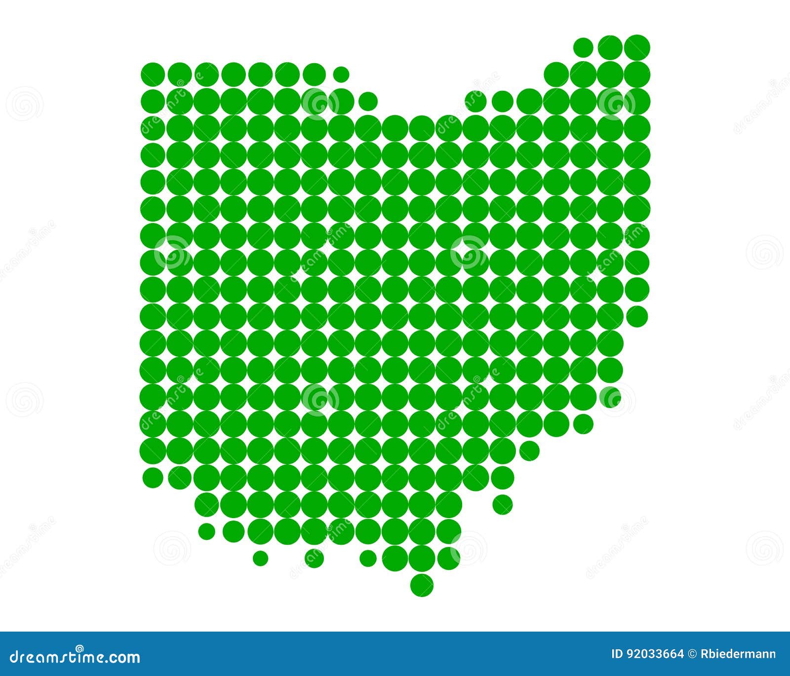 Map of Ohio stock vector. Illustration of states, america - 92033664
