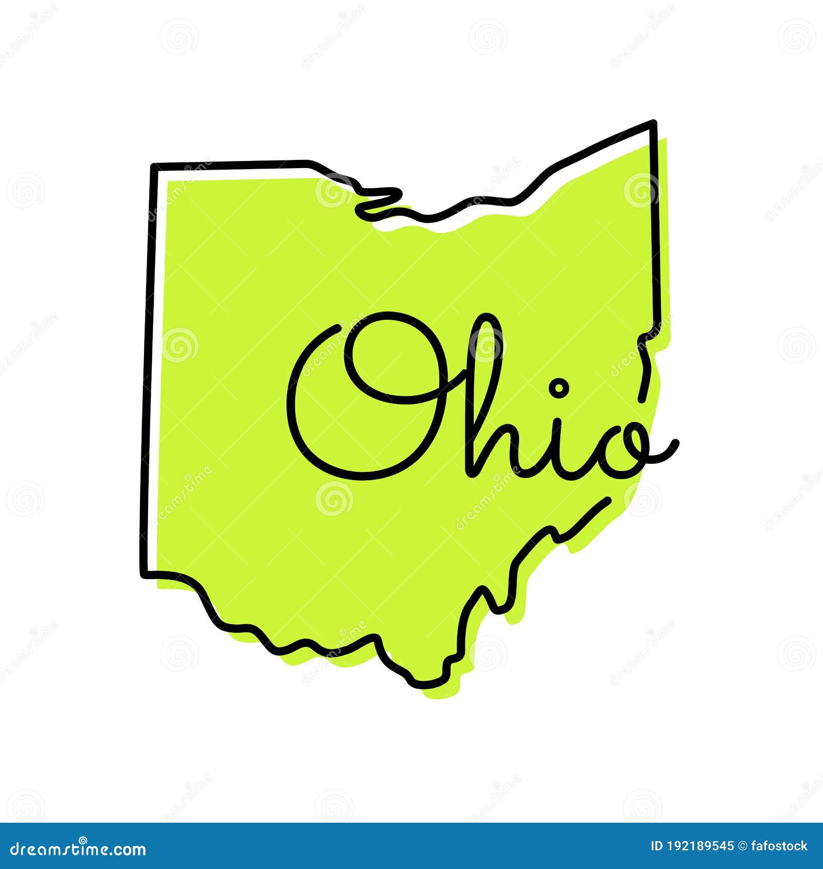 Ohio Vector Map. | CartoonDealer.com #98052561