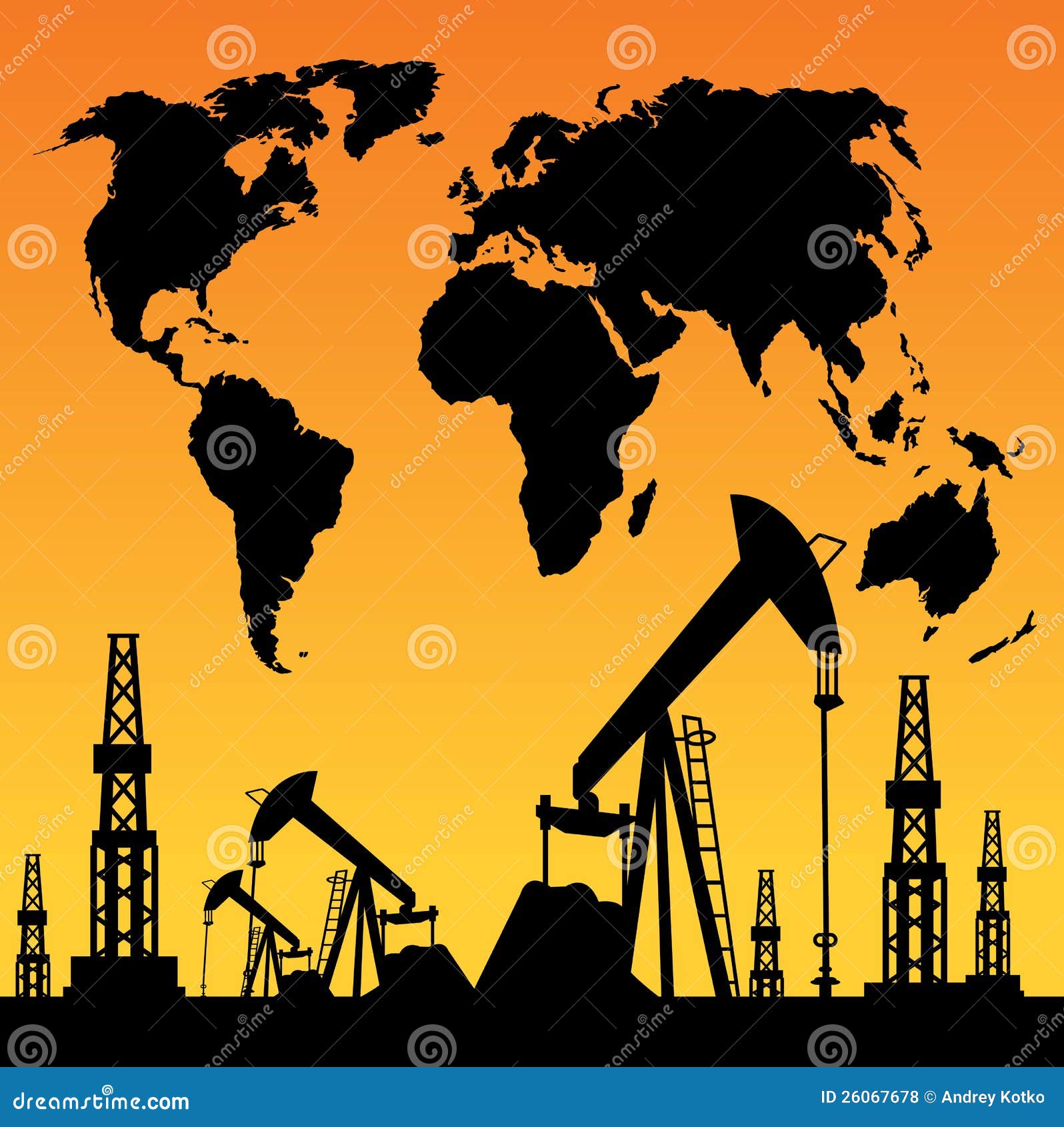 Oil Rigs Around The World Map - Map