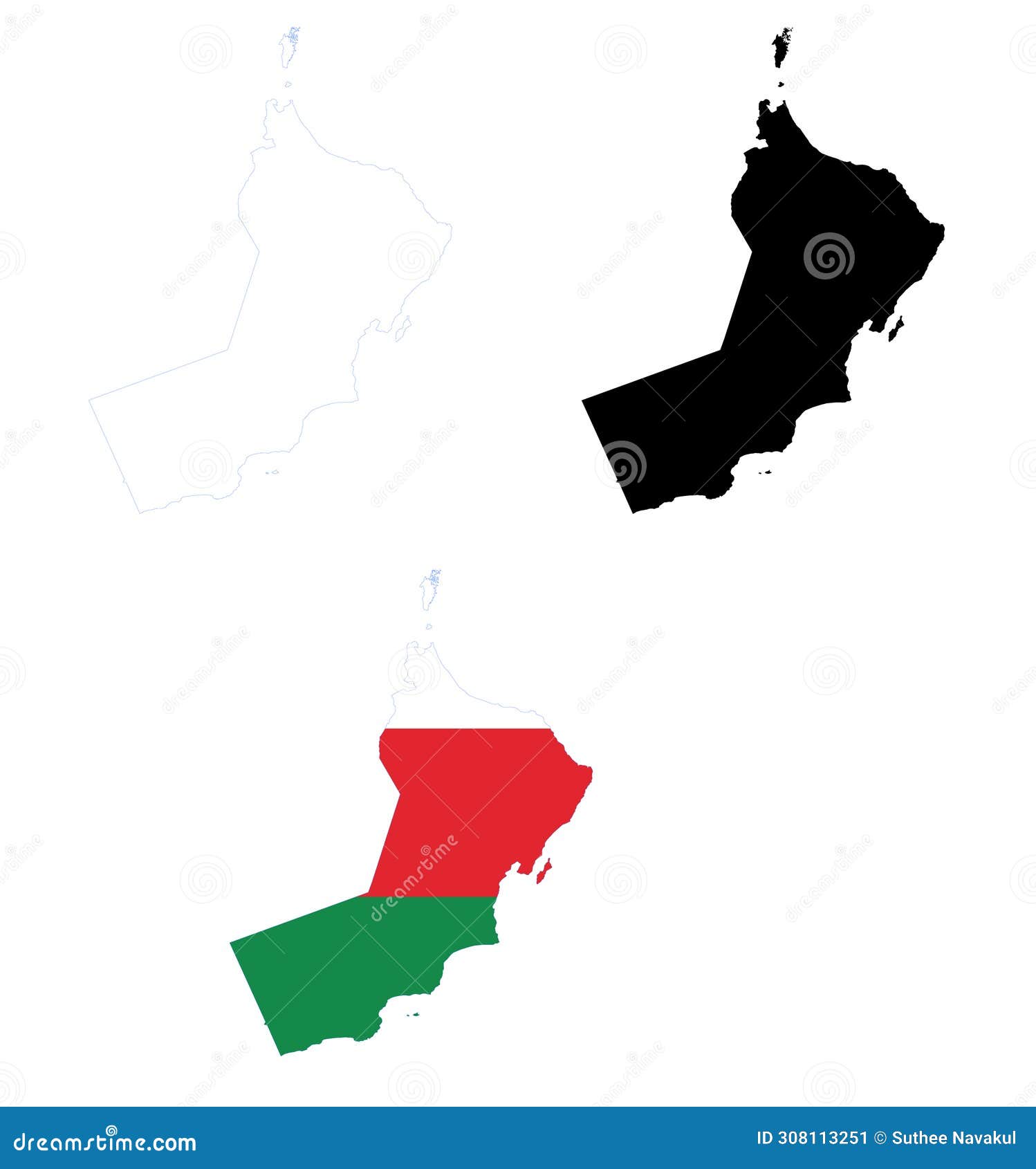 Map of Oman Icon. Oman Map Sign. Flag of Oman Symbol. Outline Oman ...