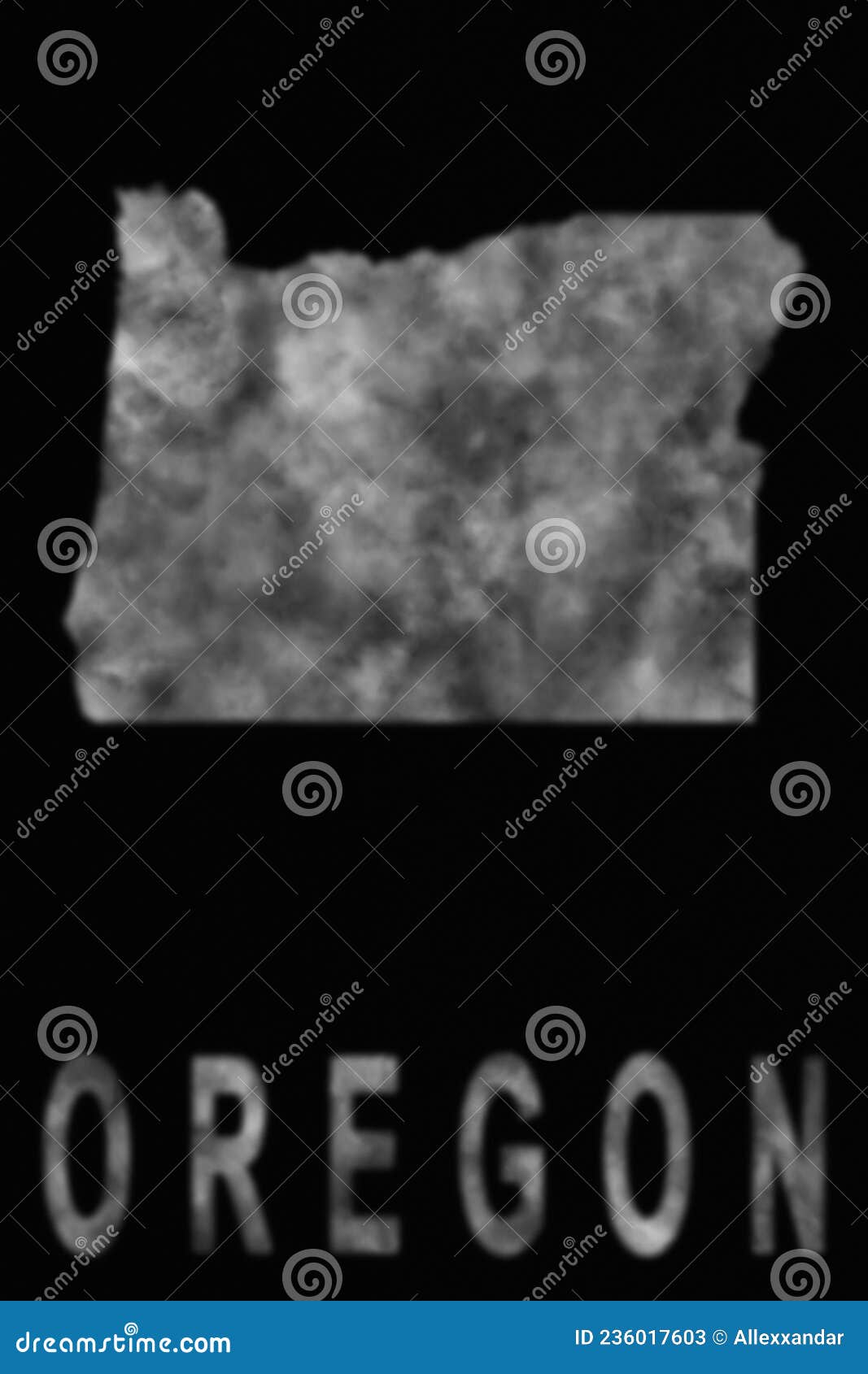 Map of Oregon Made of Smoke, Air Pollution Stock Image - Image of ...