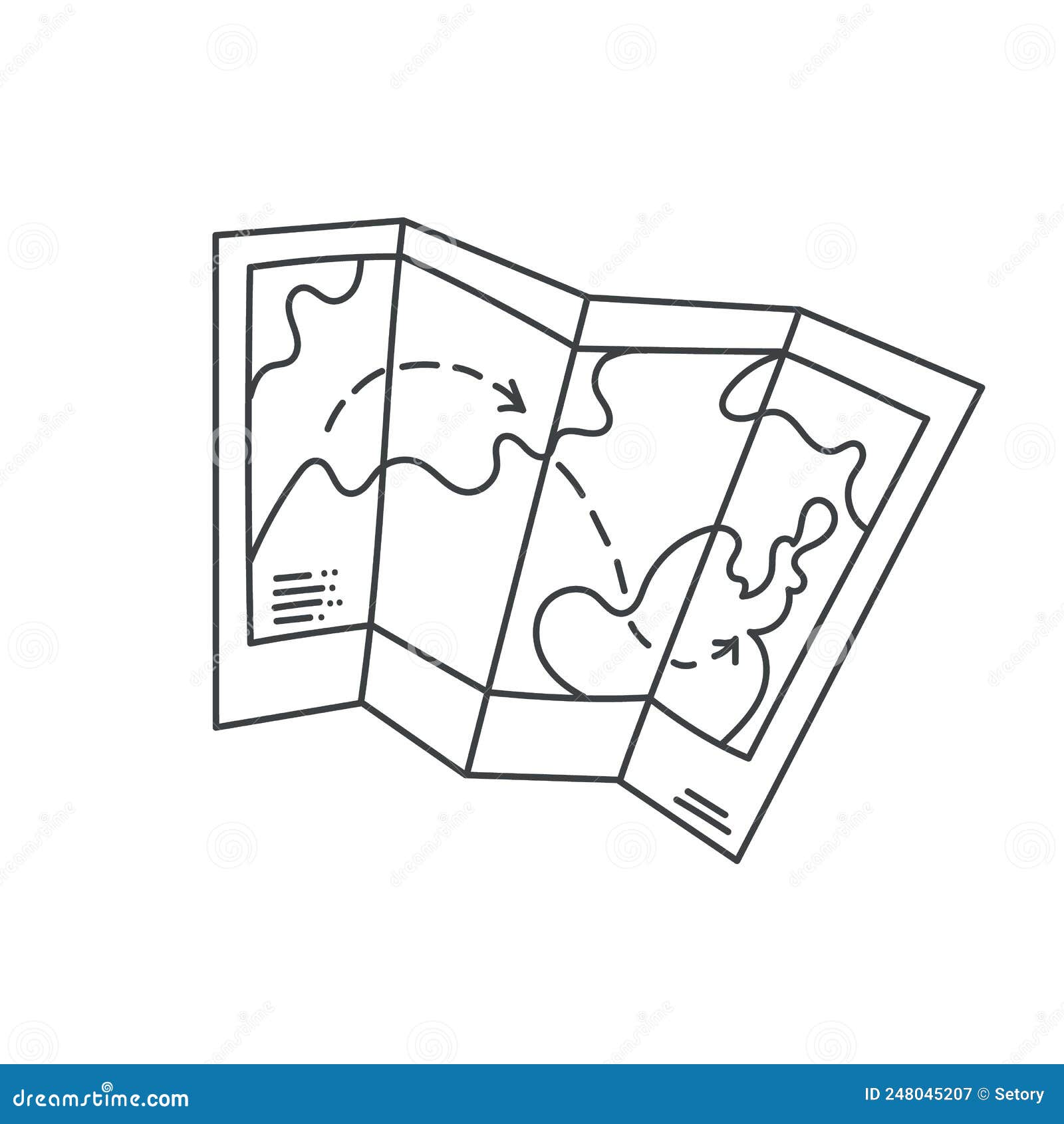 Map Outline stock vector. Illustration of icon, position - 248045207
