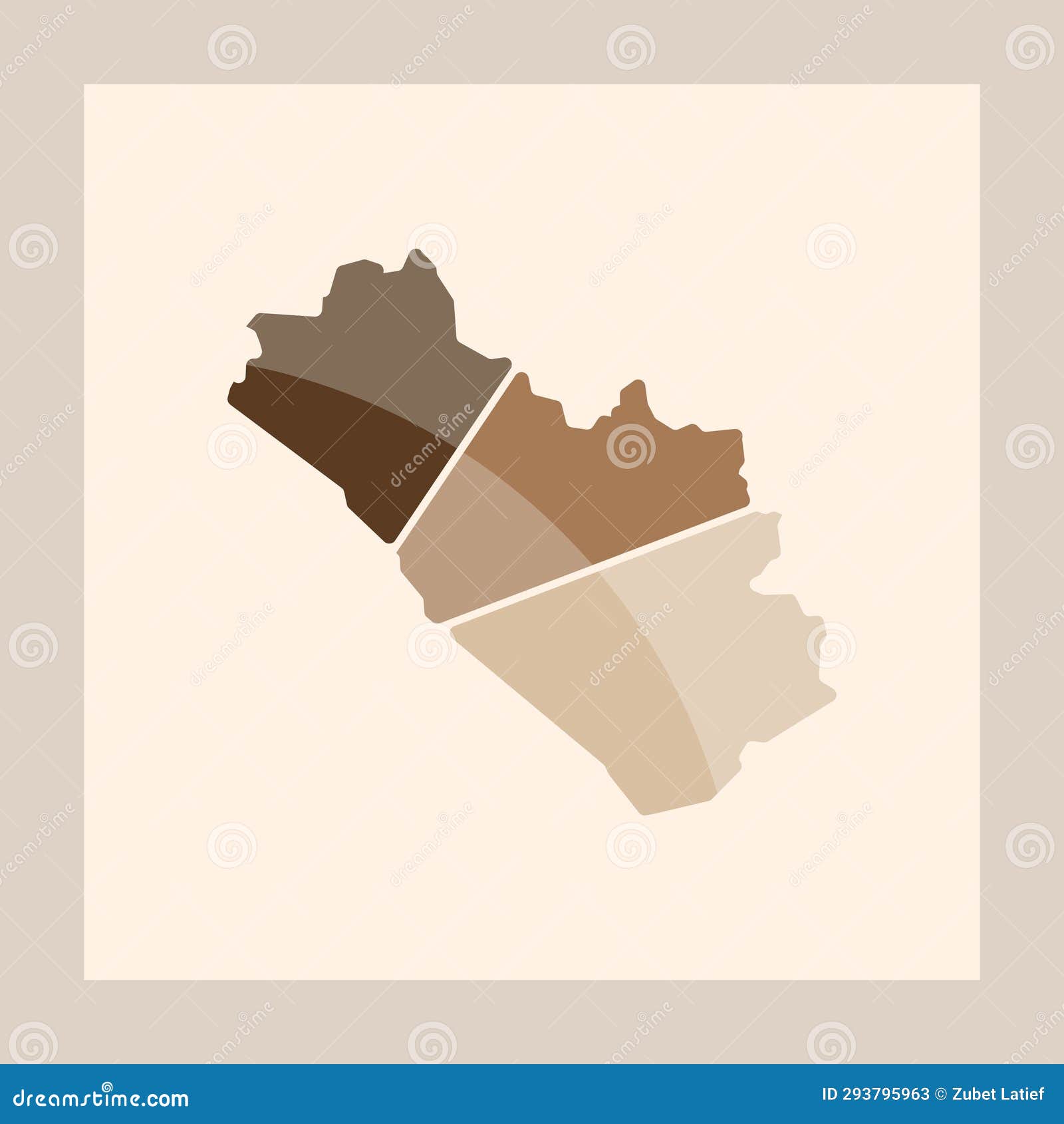 Map of Padang Illustration Creative Design Stock Vector - Illustration ...