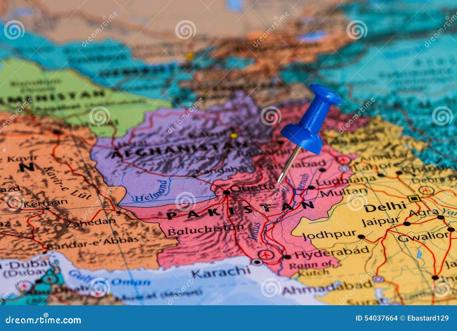 Map of Pakistan stock photo. Image of middle, background - 54037664