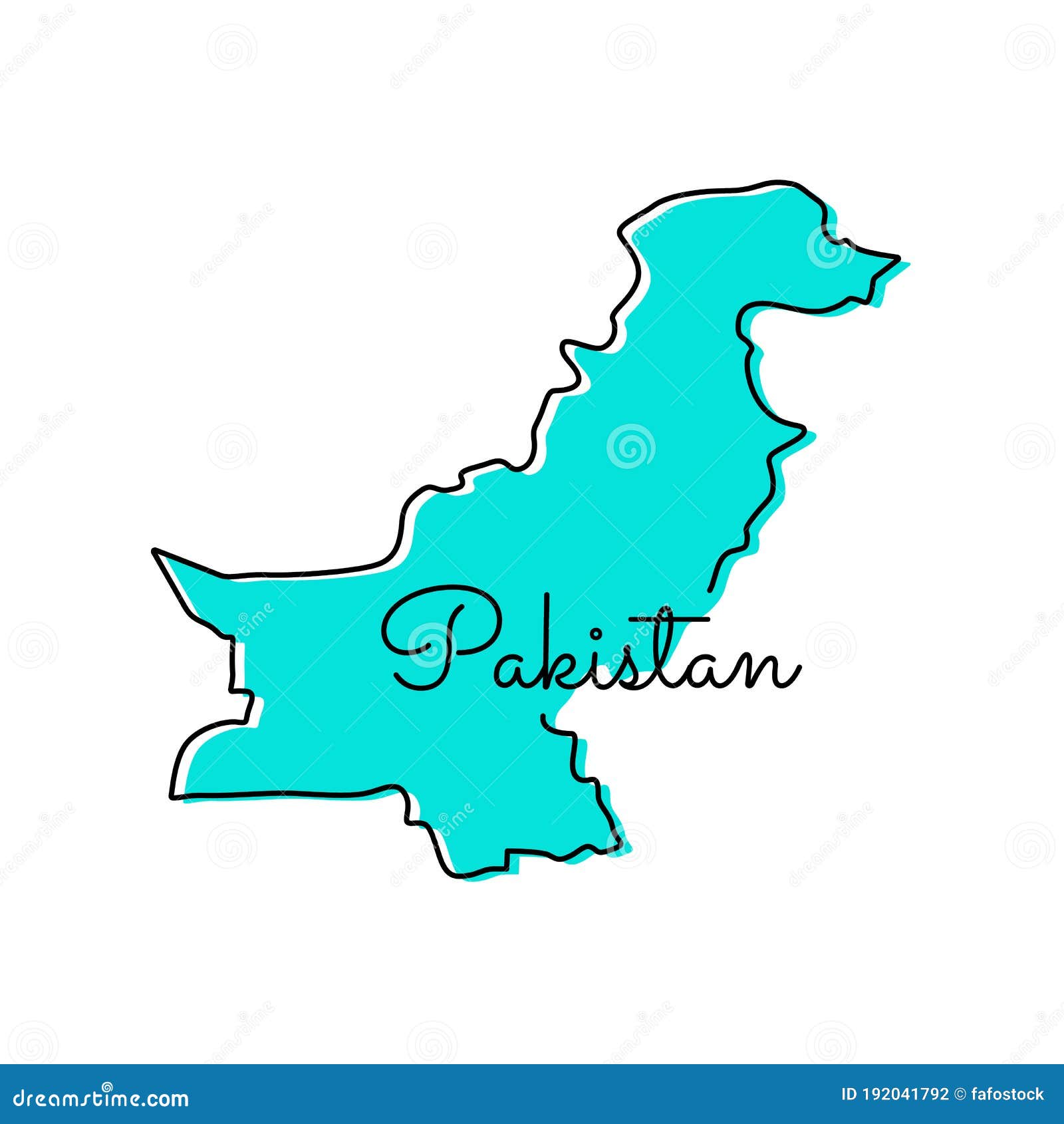 Map of Pakistan Vector Design Template. Stock Vector - Illustration of ...