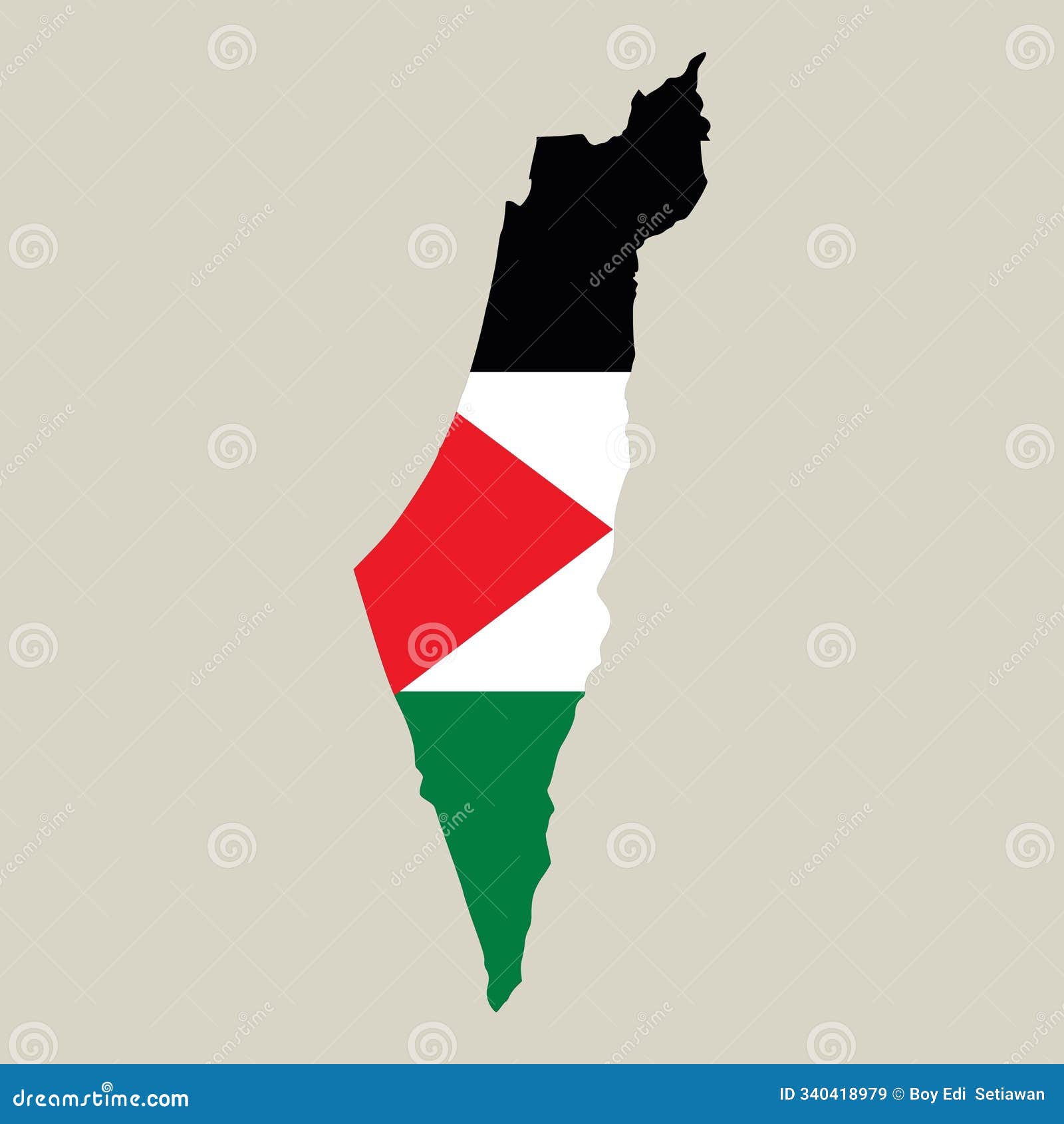 Map of palestine with flag stock illustration. Illustration of abstract ...