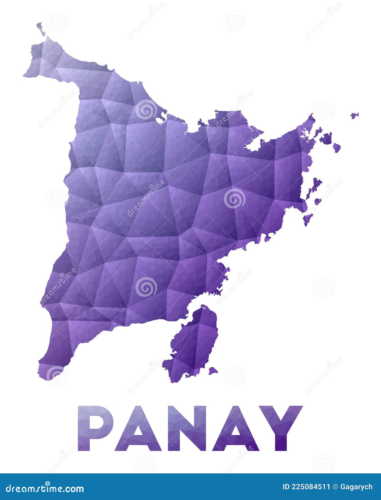 Map of Panay. stock vector. Illustration of diamond - 225084511