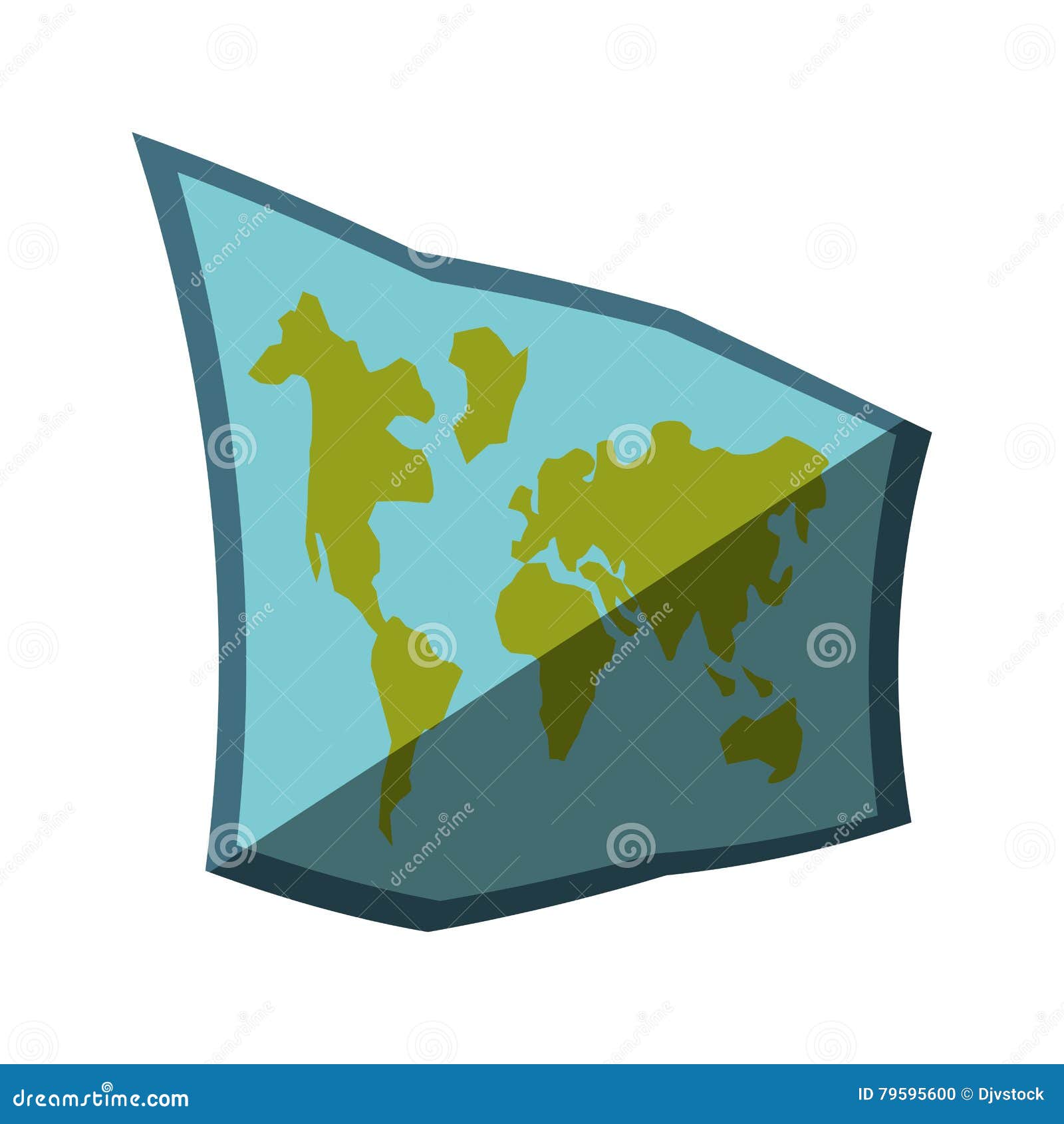 Map Paper Guide Icon Stock Illustration | CartoonDealer.com #84370945