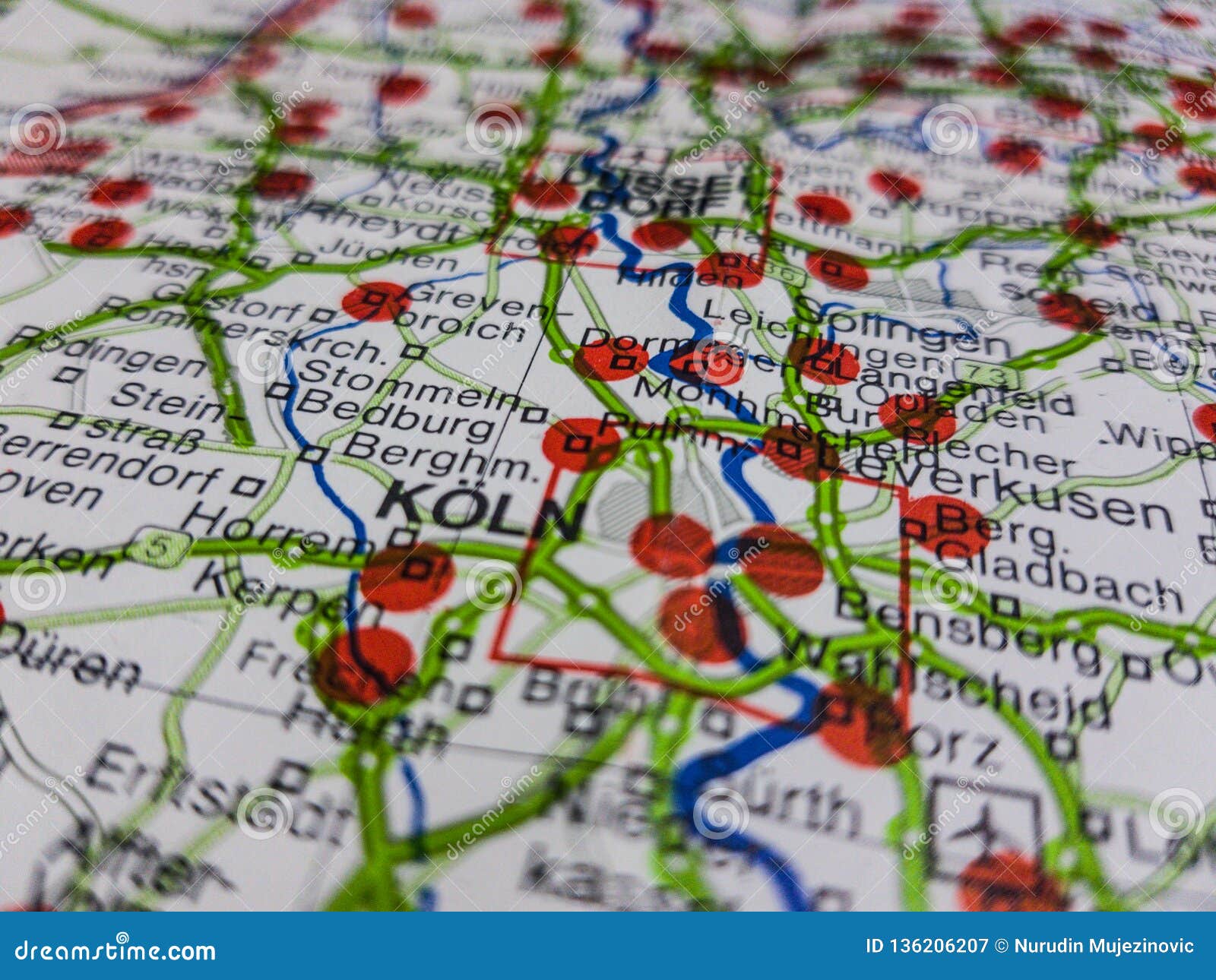 Map stock image. Image of colors, cartography, european - 136206207