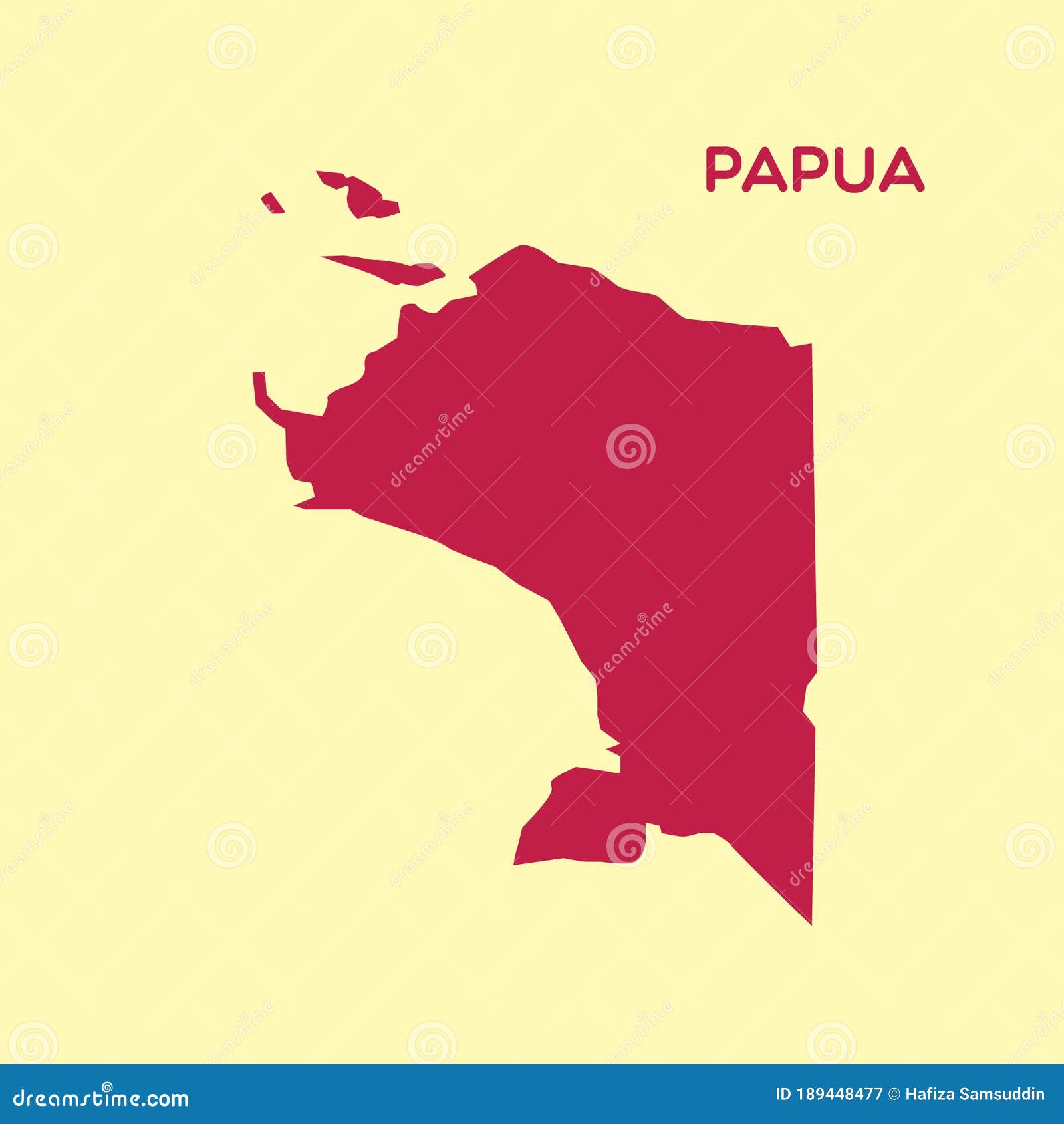 Map of Papua. Vector Illustration Decorative Design Stock Vector ...