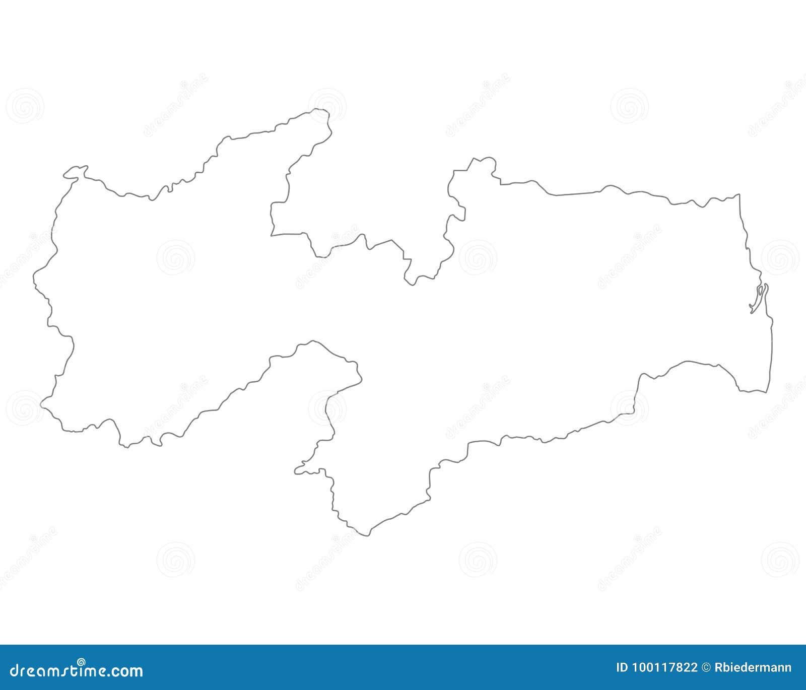 Map of Paraiba stock vector. Illustration of white, vector - 100117822