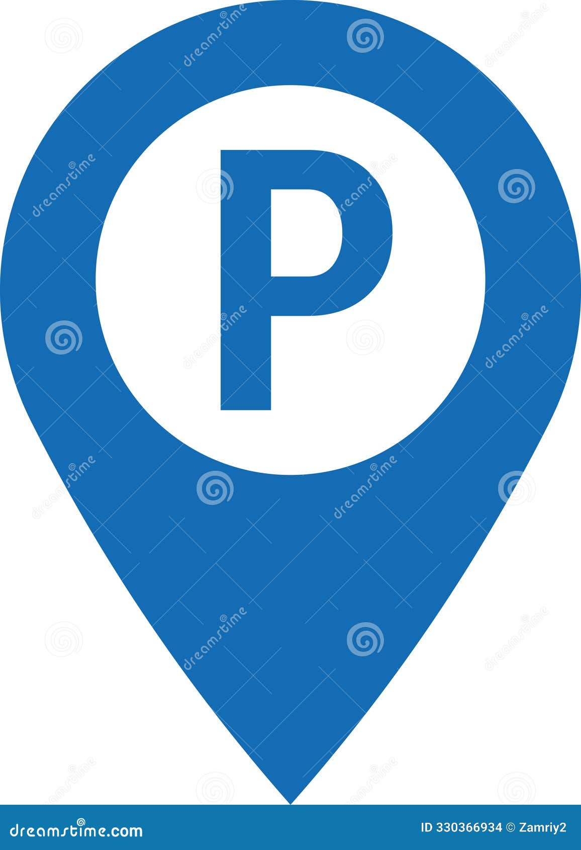 Parking Pinpoint Blue Icon. Map Parking Pointer, Parking Map Point ...