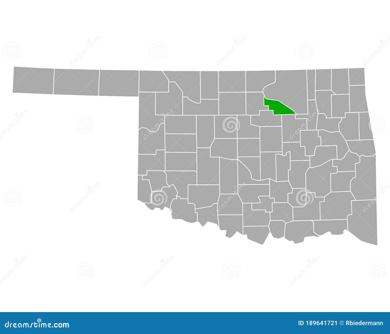 Map of Pawnee in Oklahoma stock vector. Illustration of isolated ...