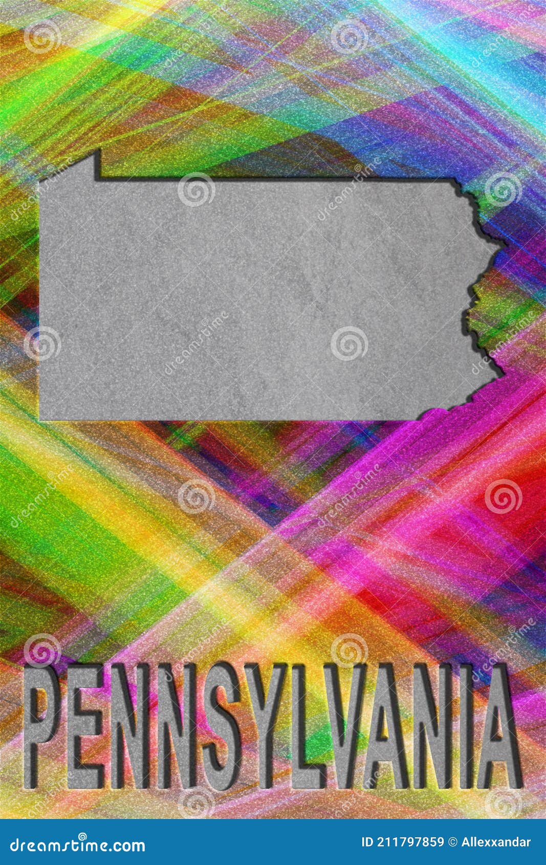 Colorful Pennsylvania Political Map With Clearly Labeled, Separated ...