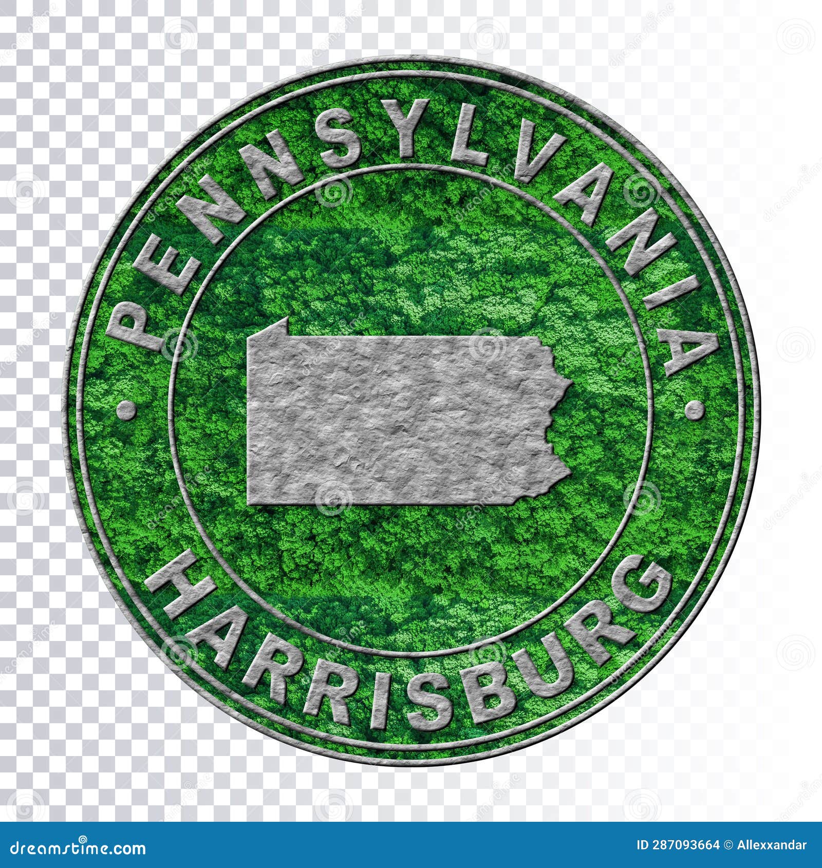 Map of Pennsylvania, Environment Concept, Co2 Emission Concept Stock ...