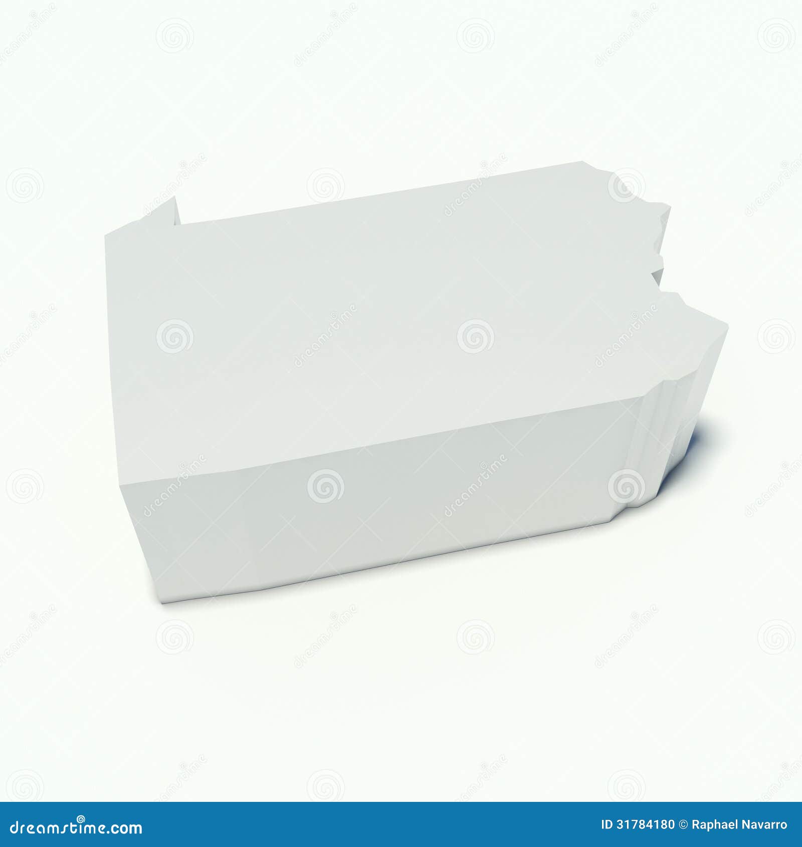 Pennsylvania Grey Vector Outline Map | CartoonDealer.com #133819007