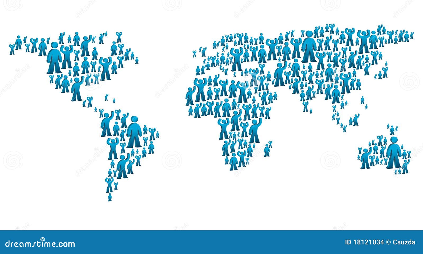 Map from people stock vector. Illustration of conceptual - 18121034