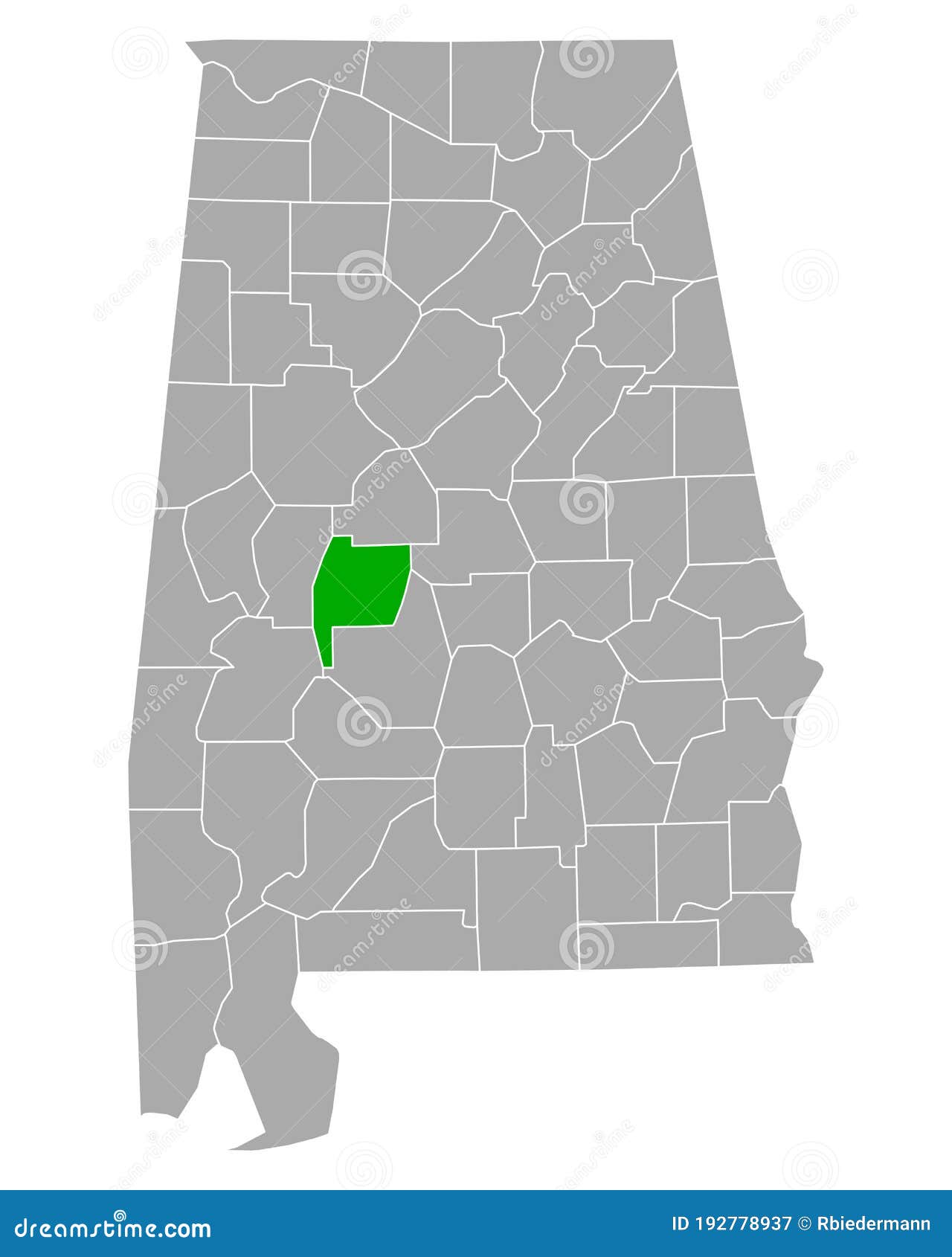 Map of Perry in Alabama stock vector. Illustration of green - 192778937