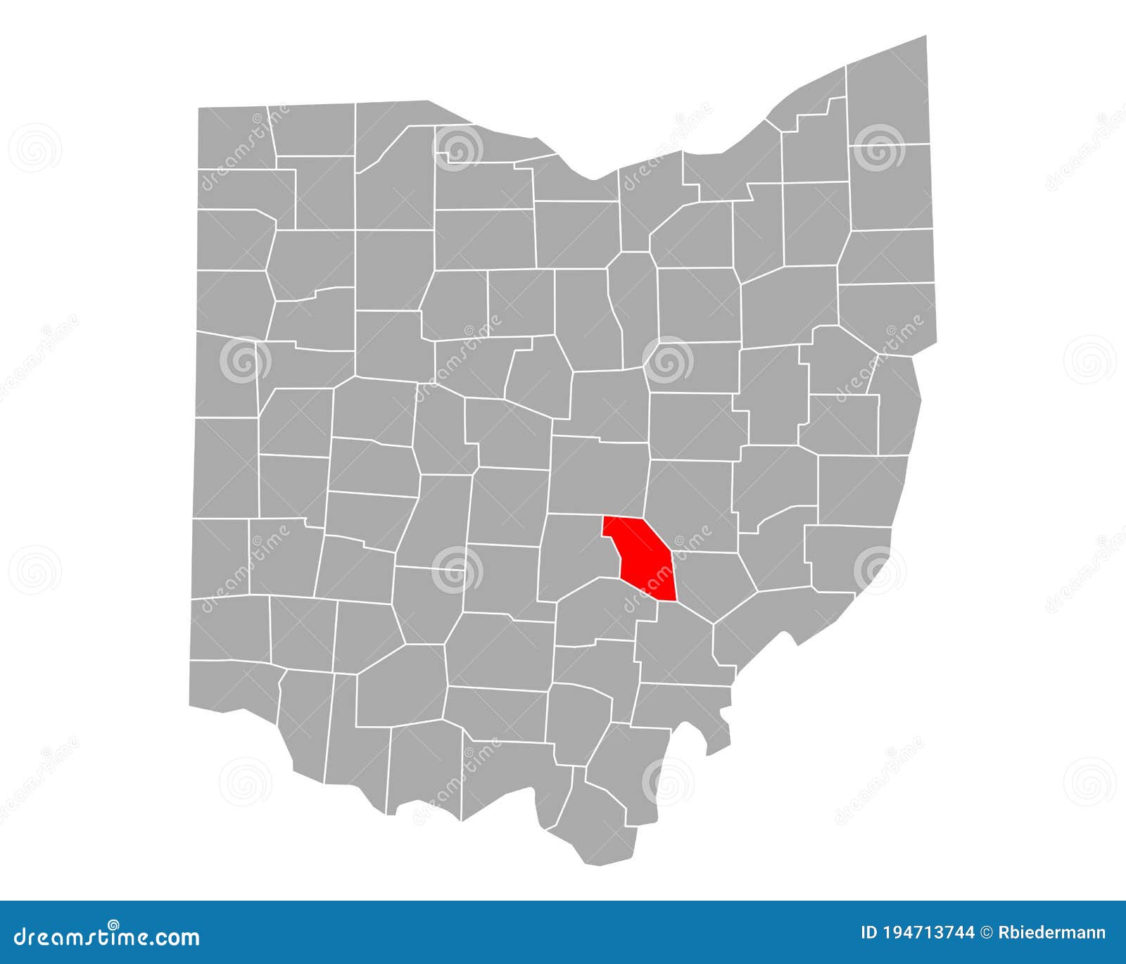 Map of Perry in Ohio stock vector. Illustration of travel - 194713744