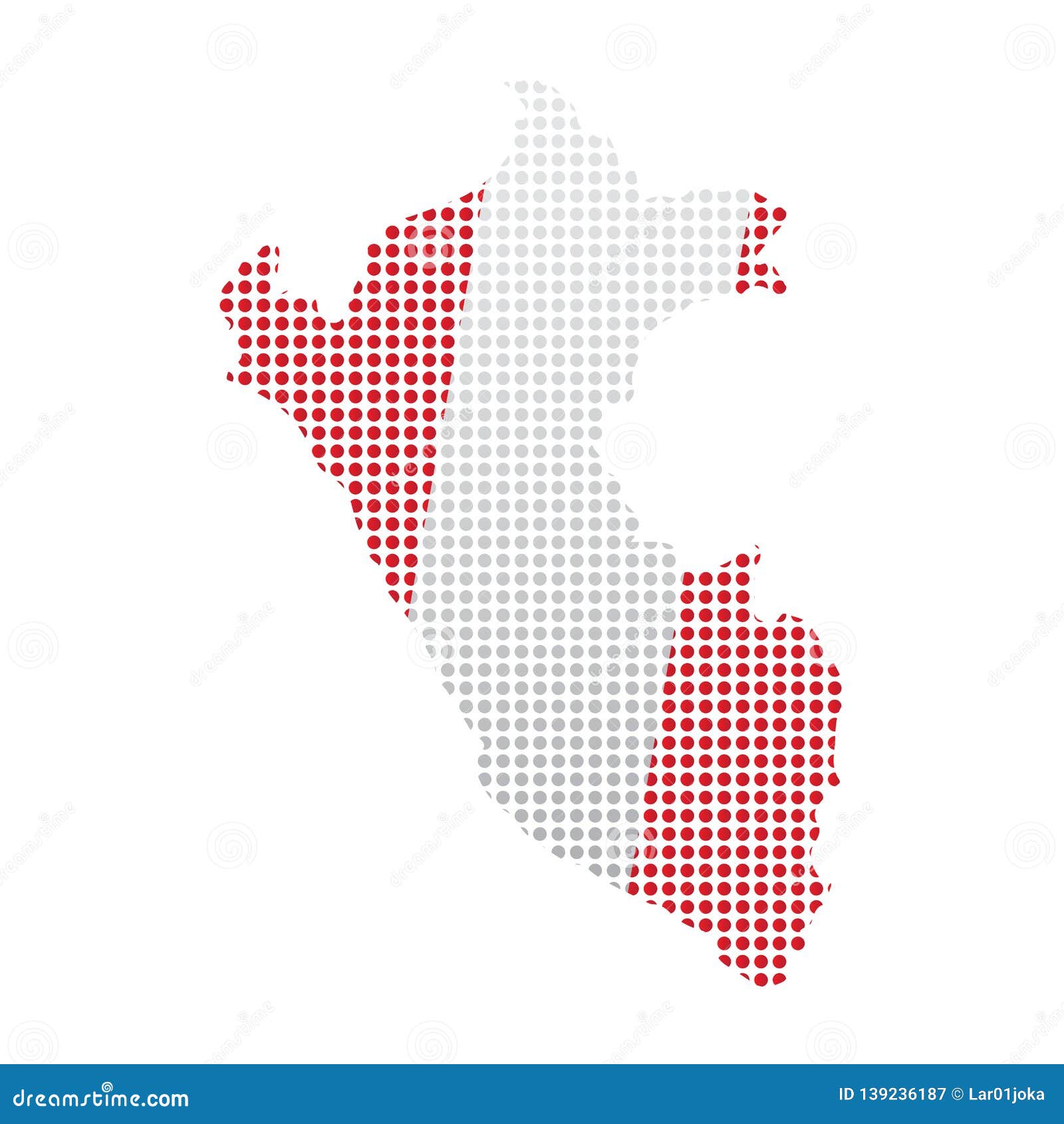 Map of Peru with flag stock vector. Illustration of freedom - 139236187