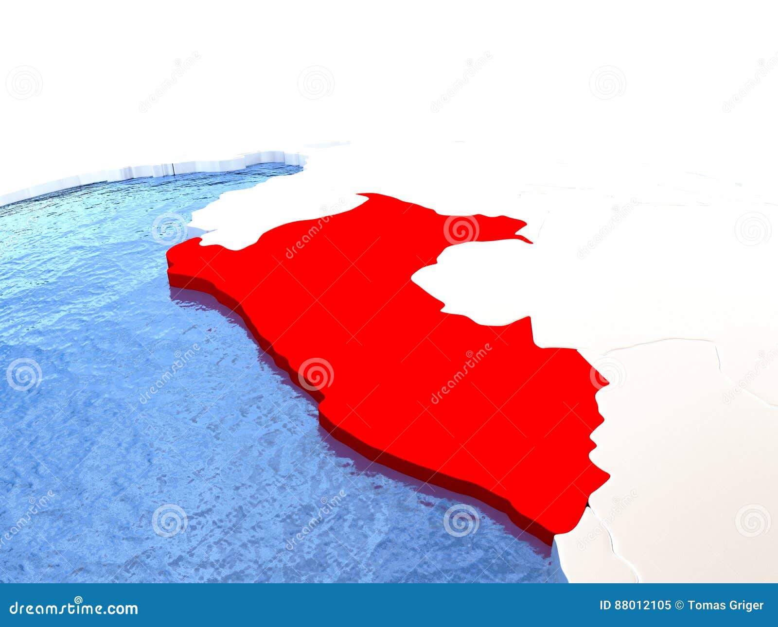 Map of Peru on globe stock illustration. Illustration of elegant - 88012105