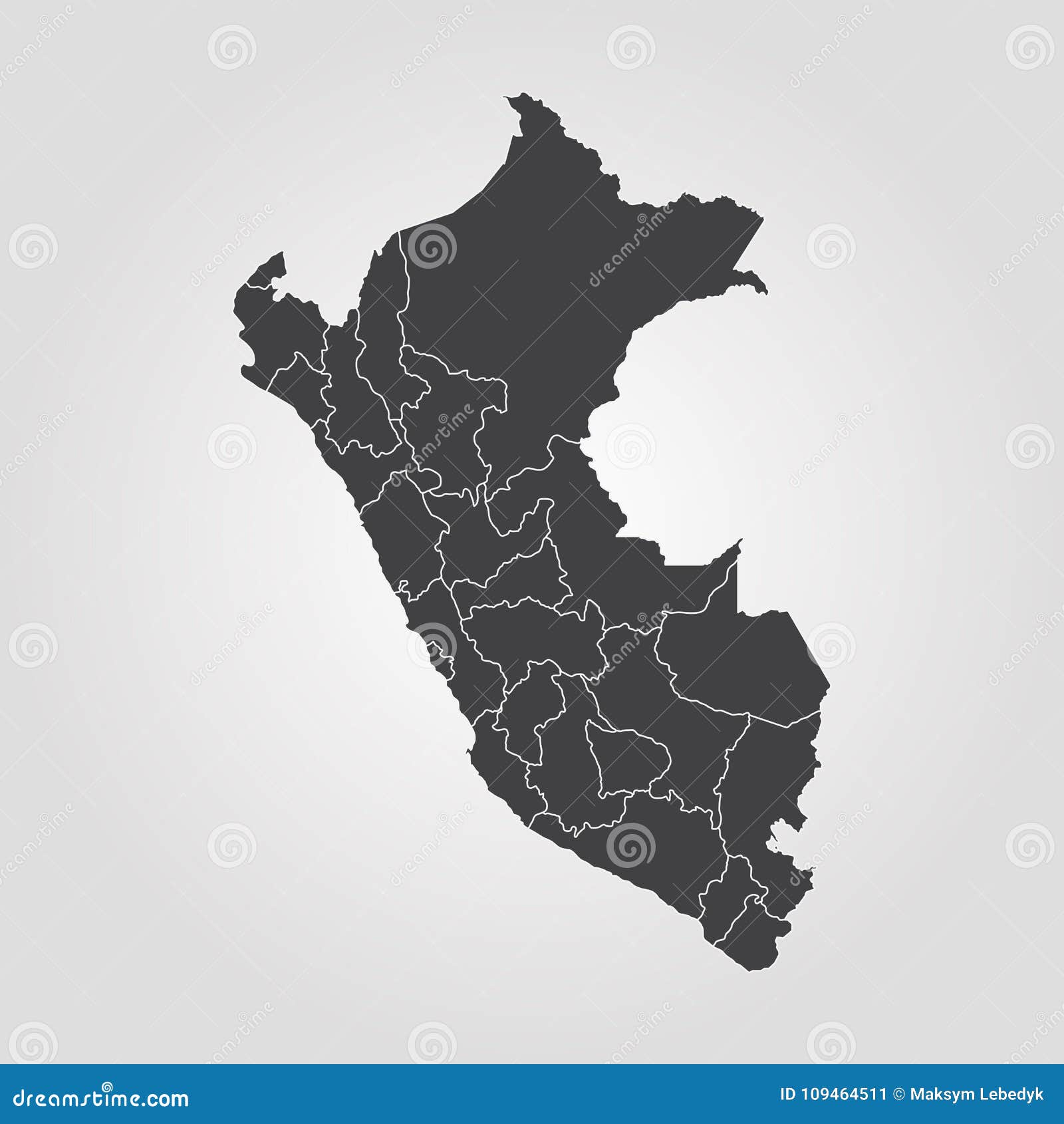 Map Of Peru Stock Illustration | CartoonDealer.com #109464511