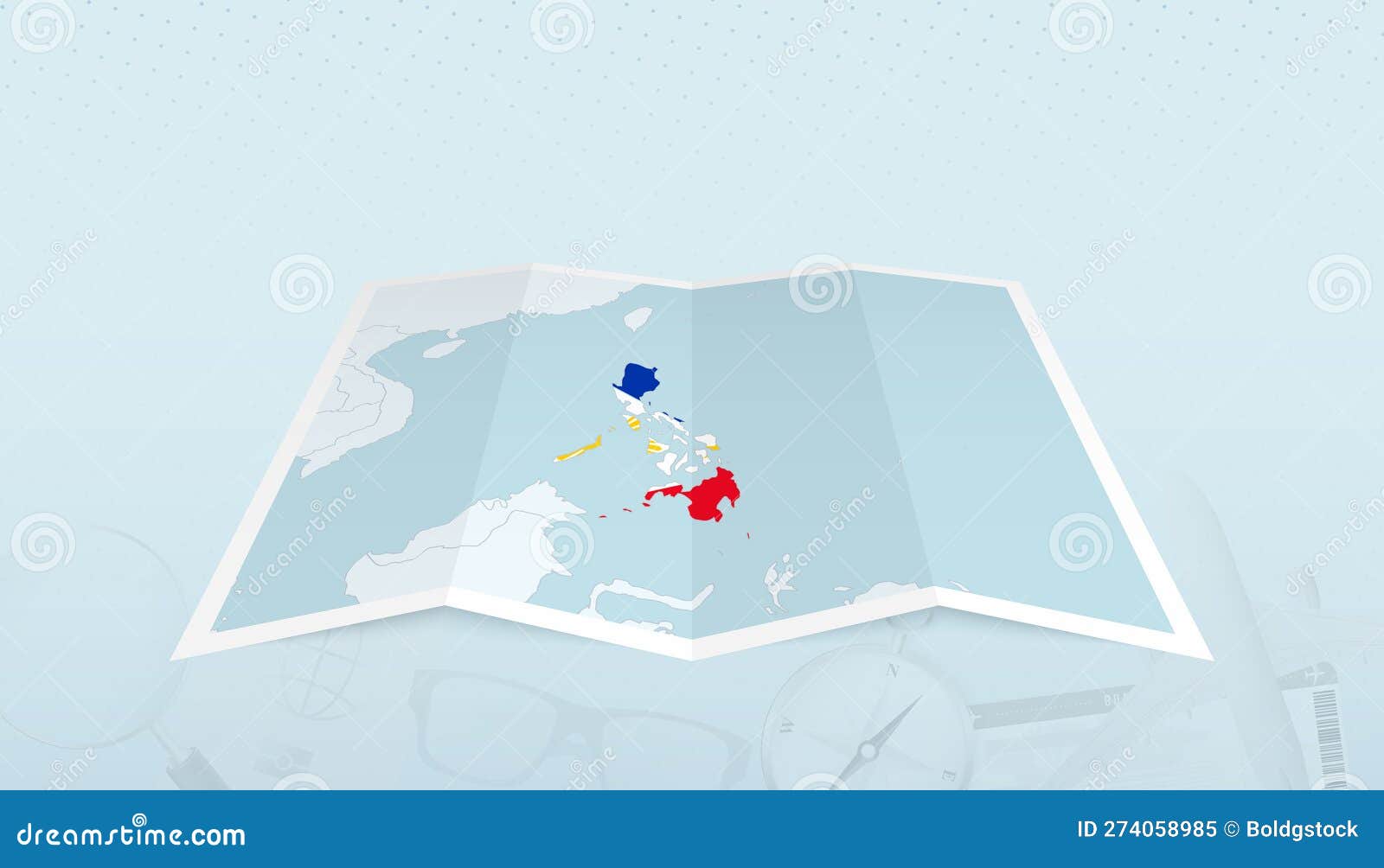 Philippines Contour Maps Cartoon Vector | CartoonDealer.com #274685579