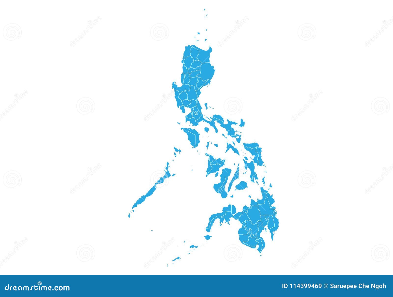 Map of Philippines. High Detailed Vector Map - Philippines Stock Vector ...