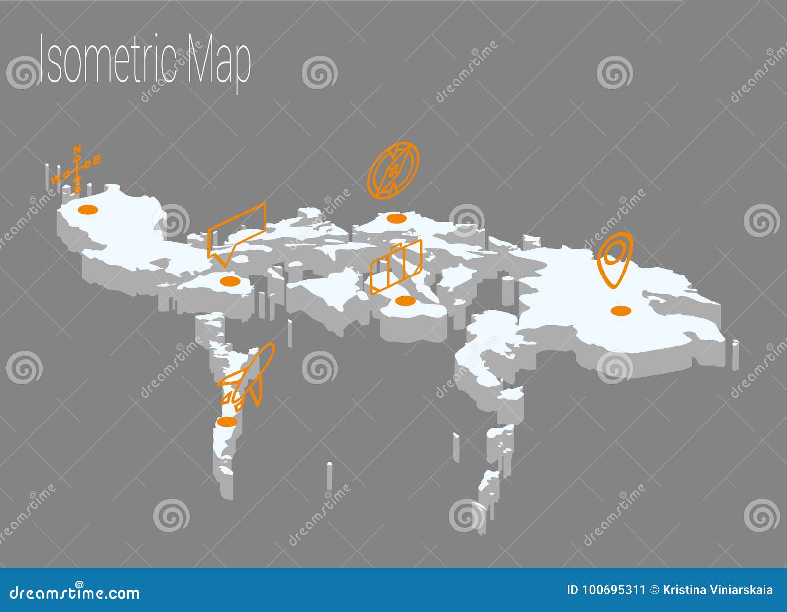 Map Philippines Isometric Concept. Stock Vector - Illustration of ...
