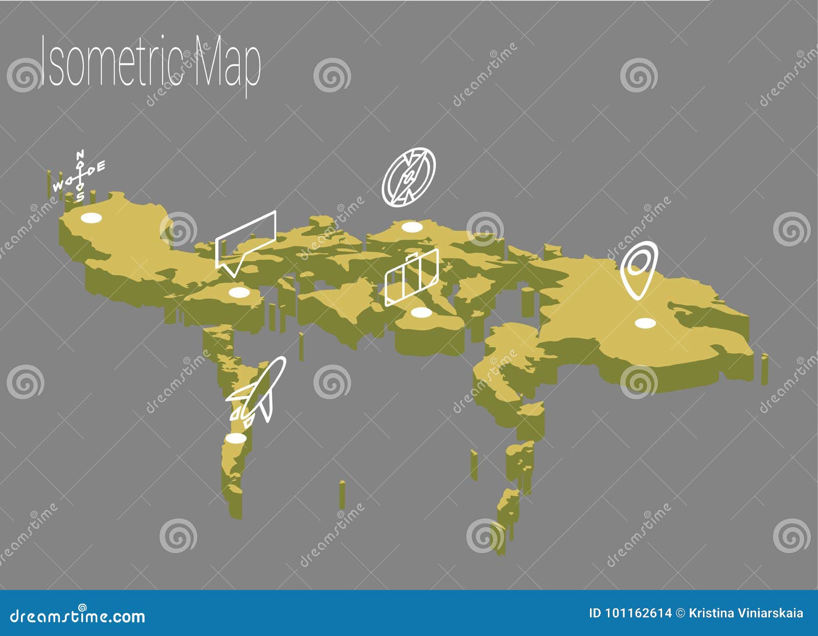 Map Philippines Isometric Concept. Stock Vector - Illustration of chart ...