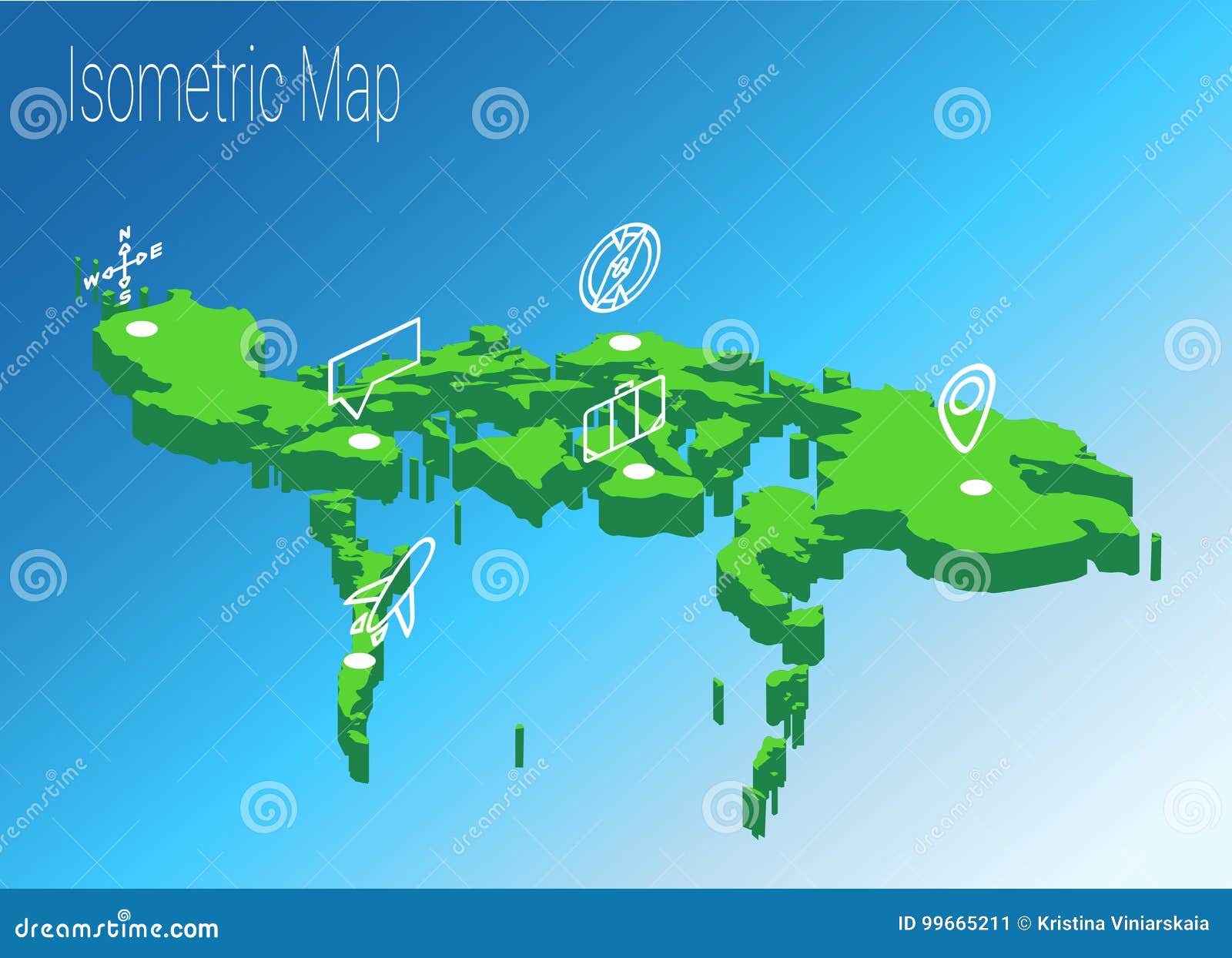Map Philippines Isometric Concept. Stock Vector - Illustration of ...