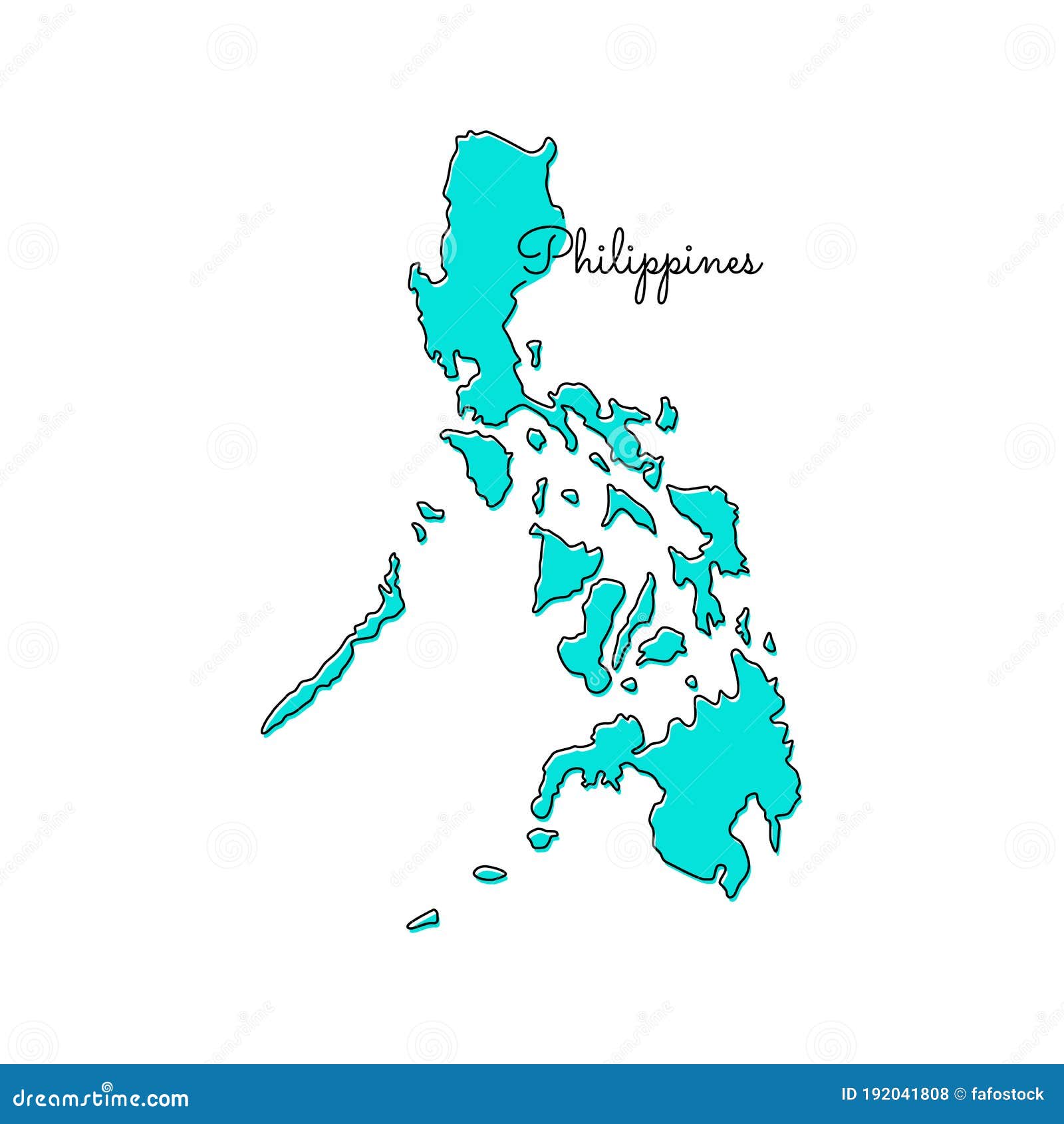 Map of Philippines Vector Design Template. Stock Vector - Illustration ...