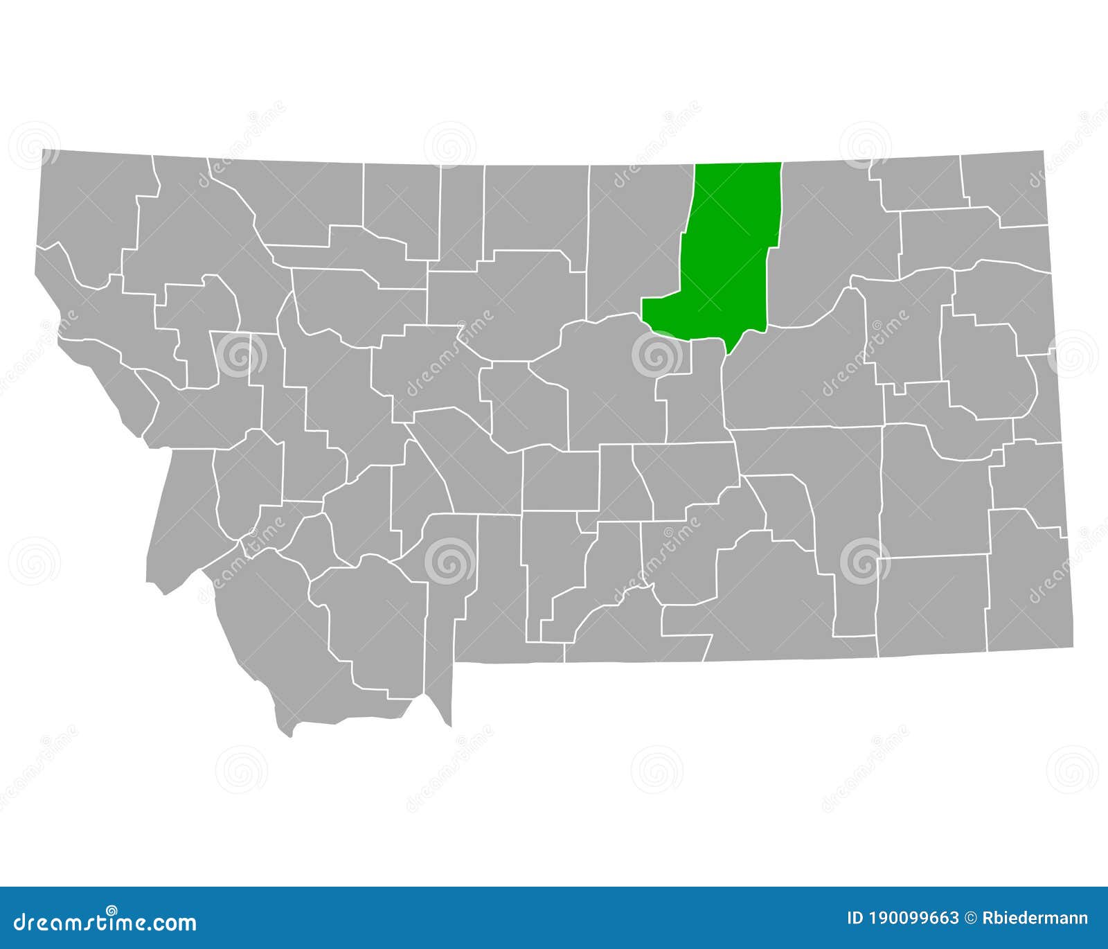 Map of Phillips in Montana stock vector. Illustration of grey - 190099663