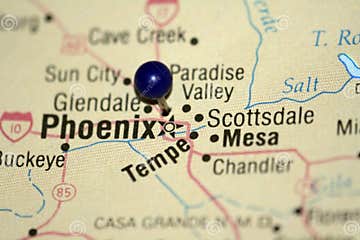Map of Phoenix stock image. Image of horizontal, direction - 4837241