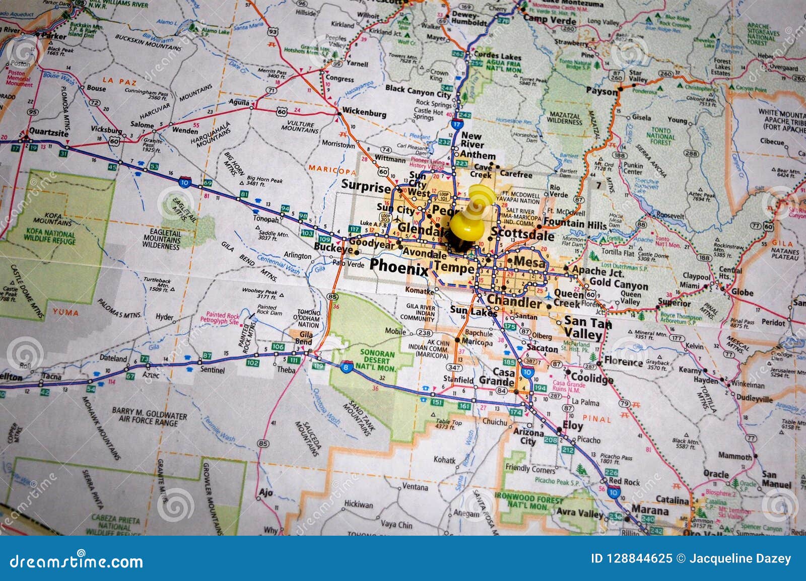 Phoenix, Arizona stock image. Image of object, road - 128844625