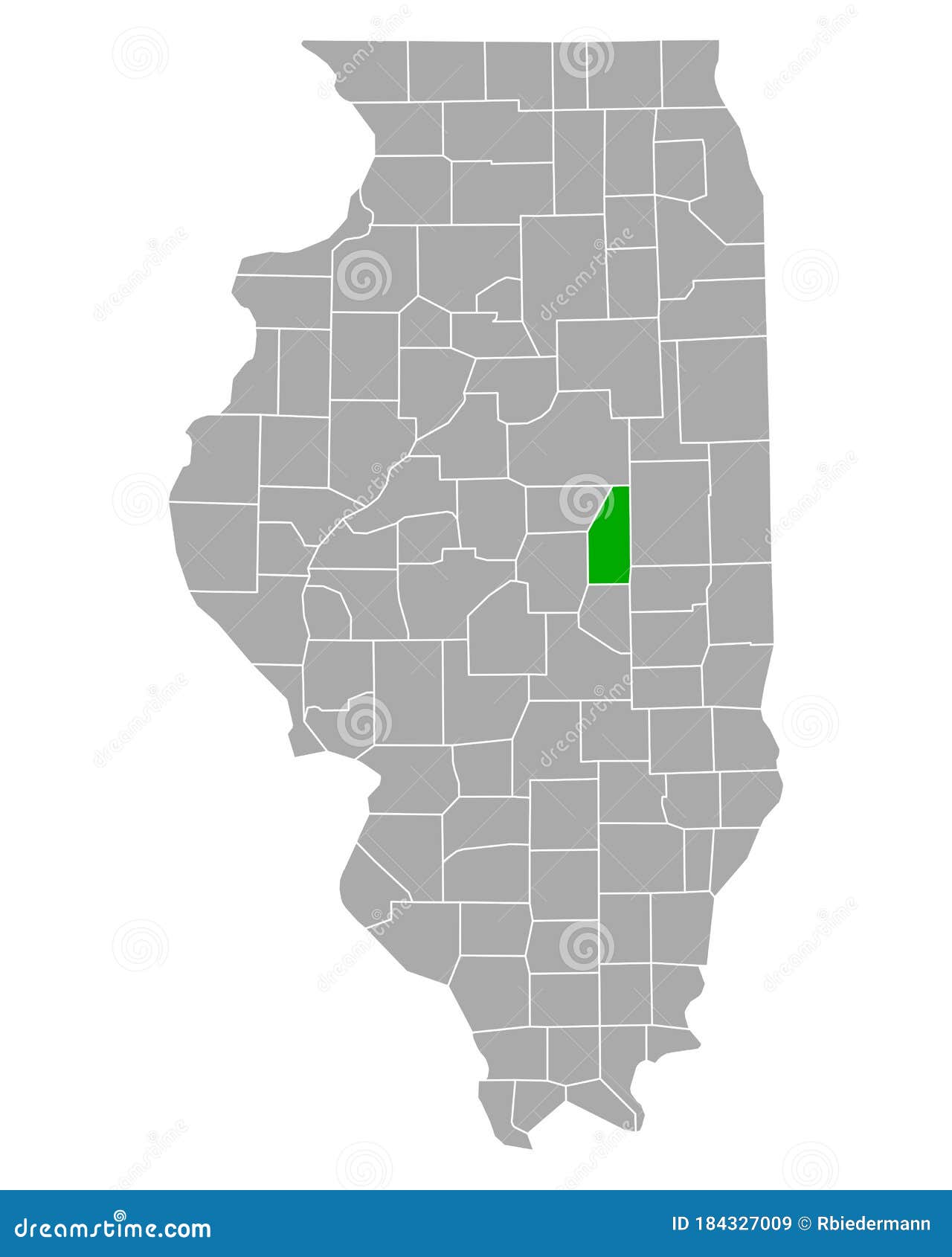 Map of Piatt in Illinois stock vector. Illustration of green - 184327009