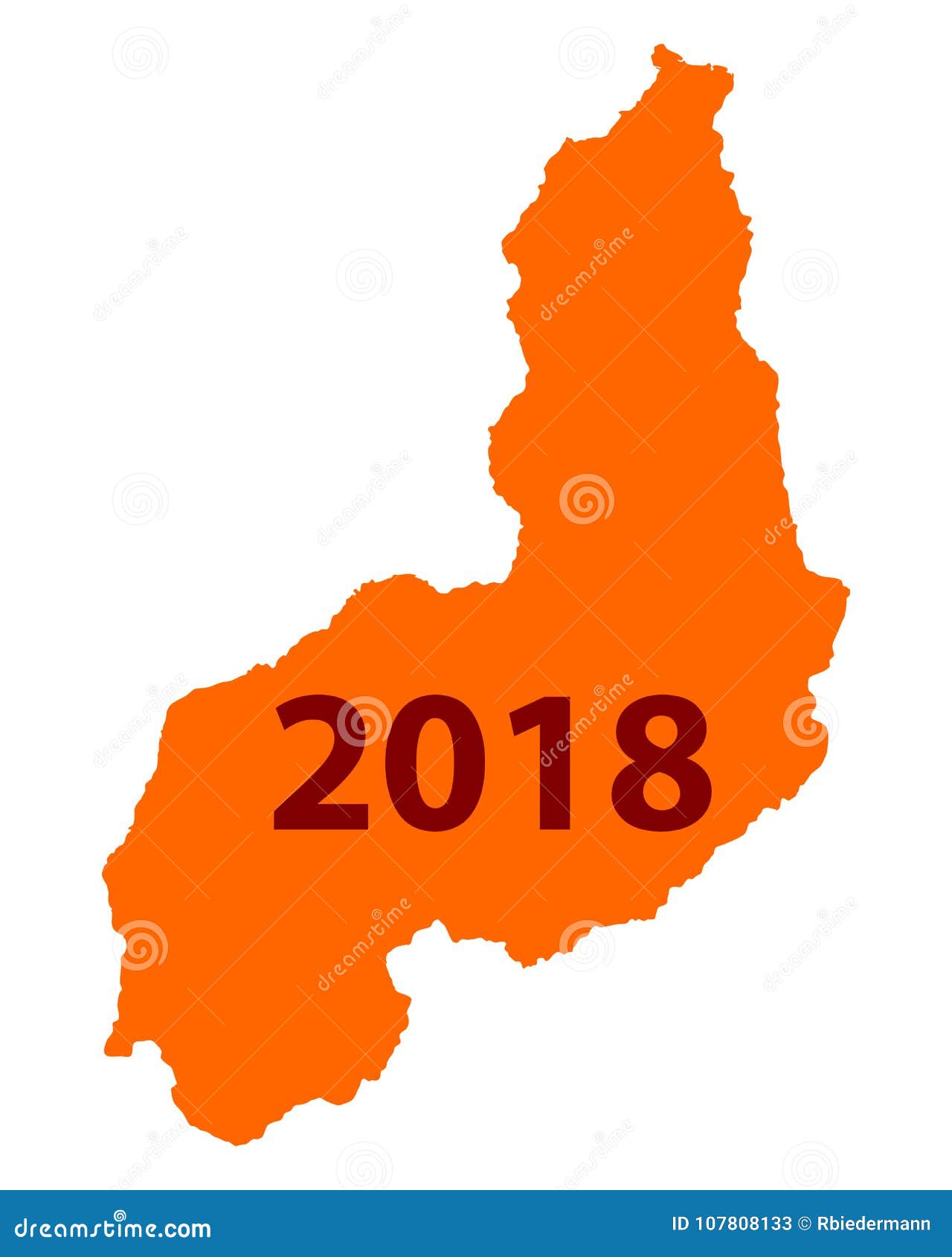 Map of Piaui 2018 stock vector. Illustration of contour - 107808133