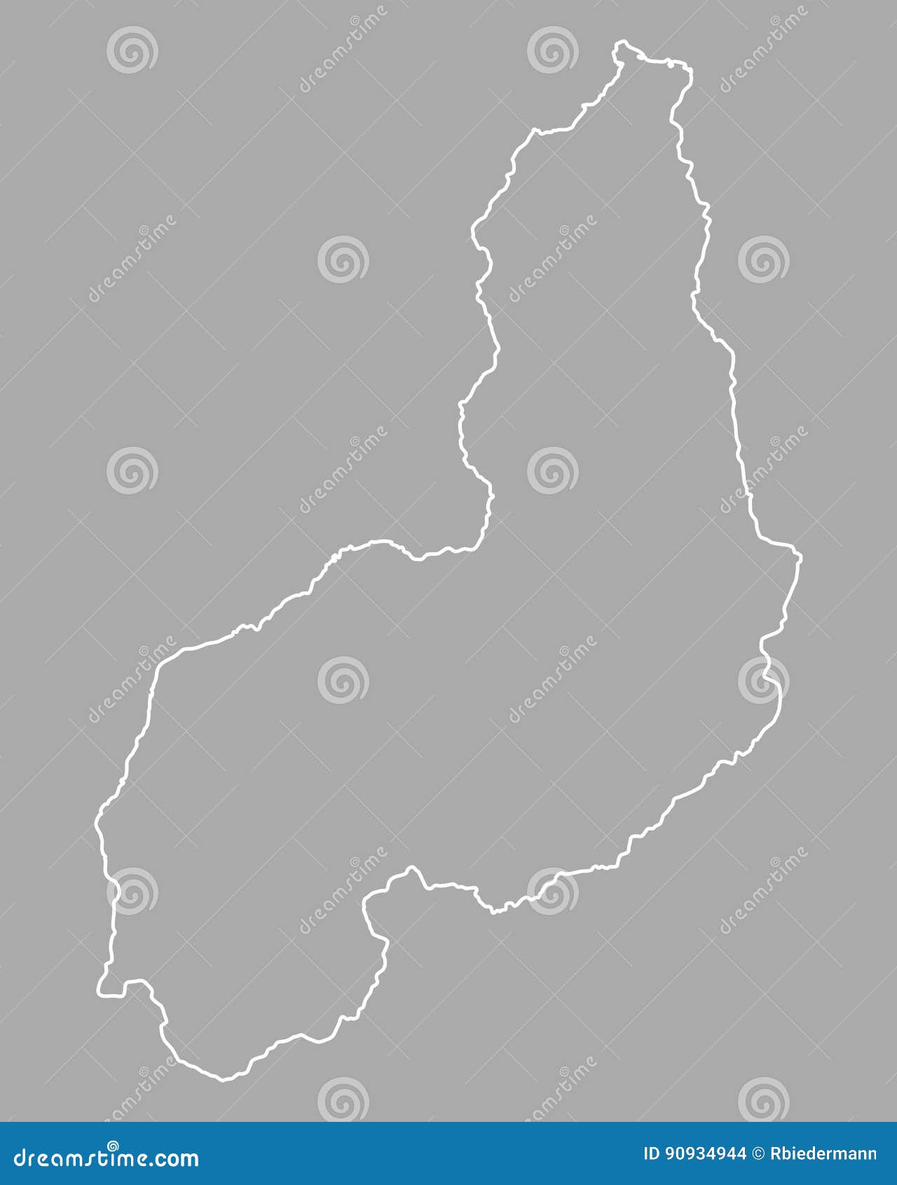 Map of Piaui stock vector. Illustration of federal, grey - 90934944