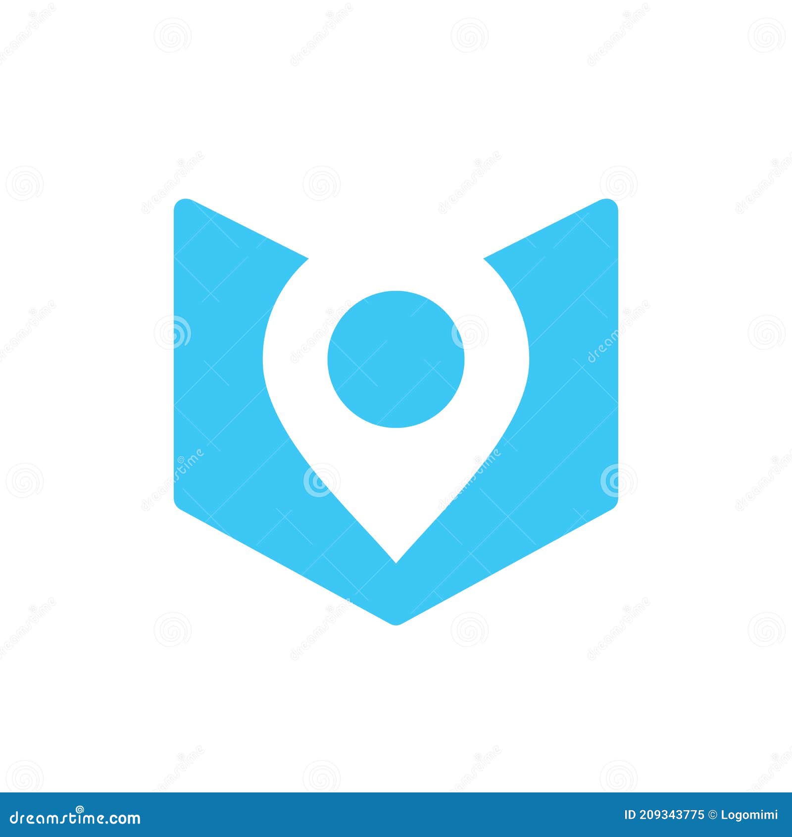 Map Pin Book Logo Template, Library Location Icon Design, Book Store ...